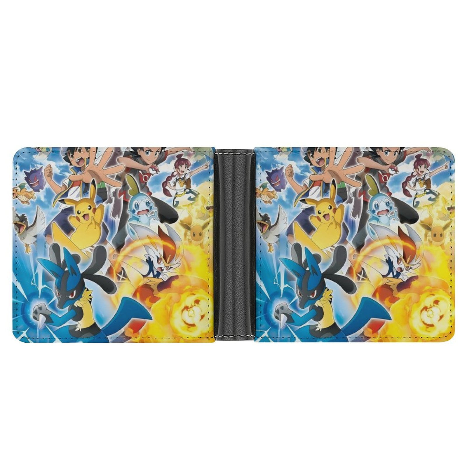 Anime Pokemon Wallet For Men Purse Leather Bifold Wallet Pokemon Merch ...