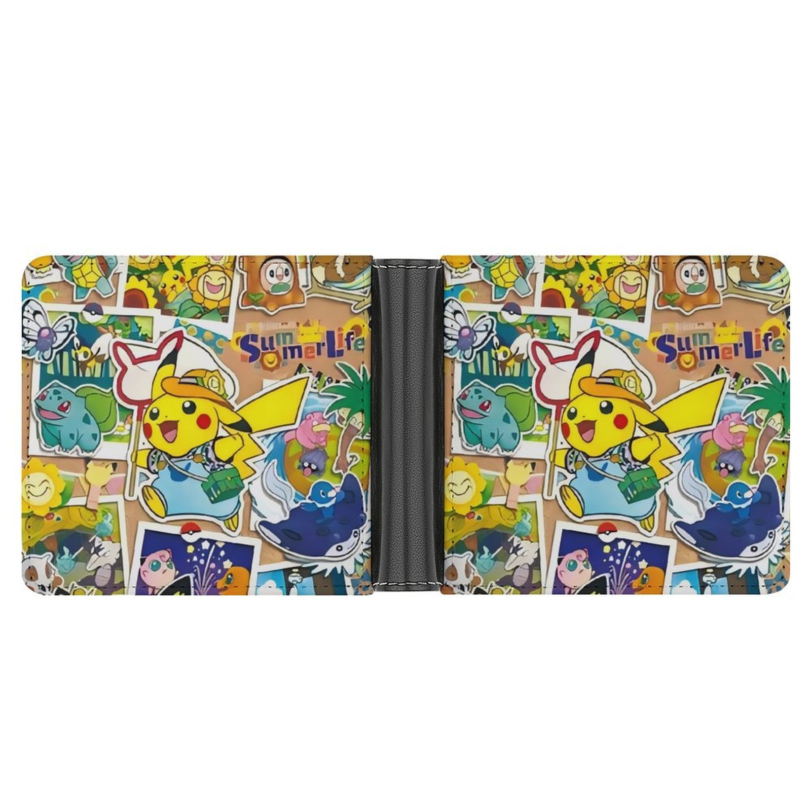 Anime Pokemon Wallet For Men Purse Leather Bifold Wallet Pokemon Merch ...