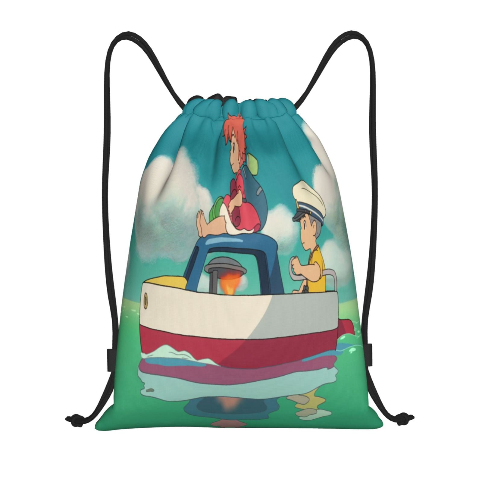 Anime Ponyo Drawstring Backpack Gym Bags Sport Sackpack For Men Women ...