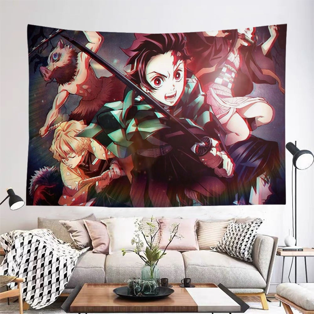 Anime Poster Demon Slayer-Backdrop Unique Party Banner for Valentine ...