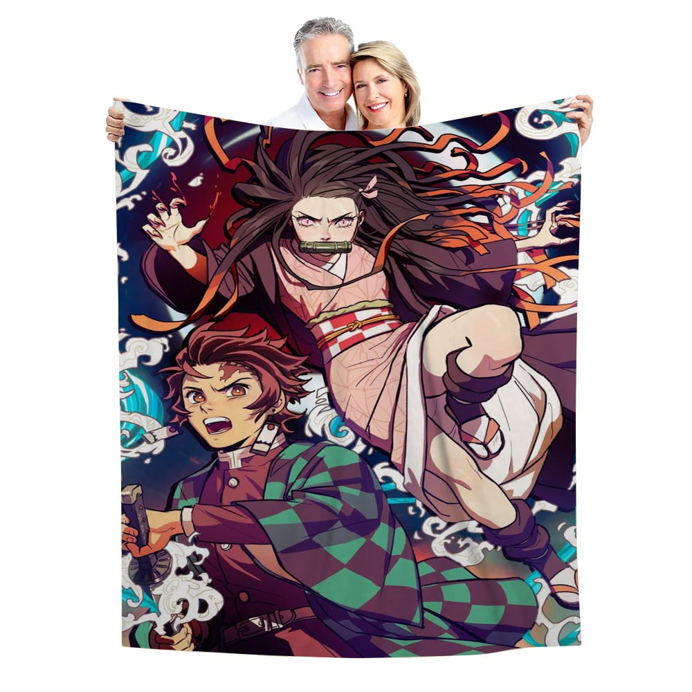 Anime Poster Demon Slayer-Blankets&Throws Practical Sofa Blanket ...