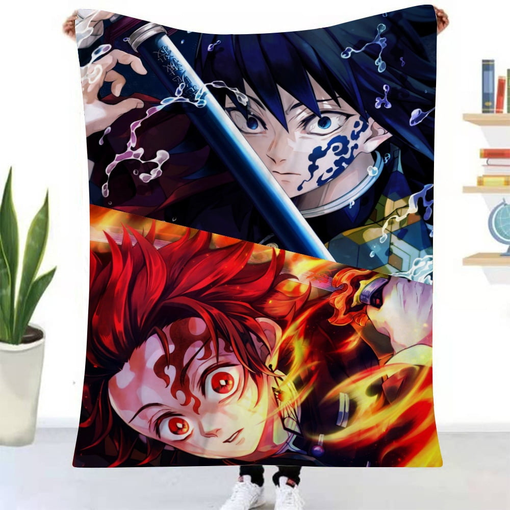 Anime Poster Demon Slayer-Throw Blanket, Exquisite Beds Sofa Summer Bed ...