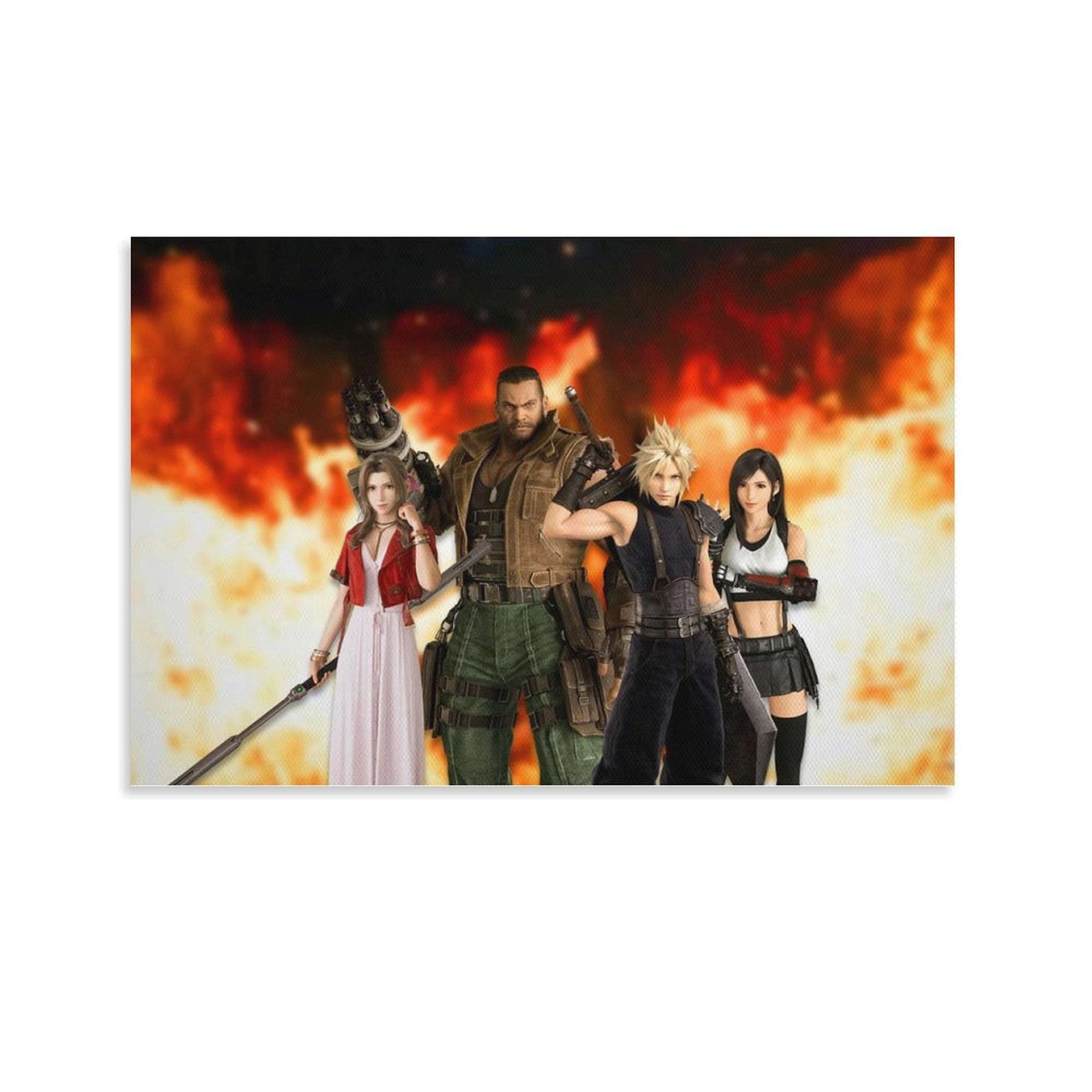 Anime Poster Final Game Fantasy 7 Rebirth Art Game Posters (1) Artworks ...