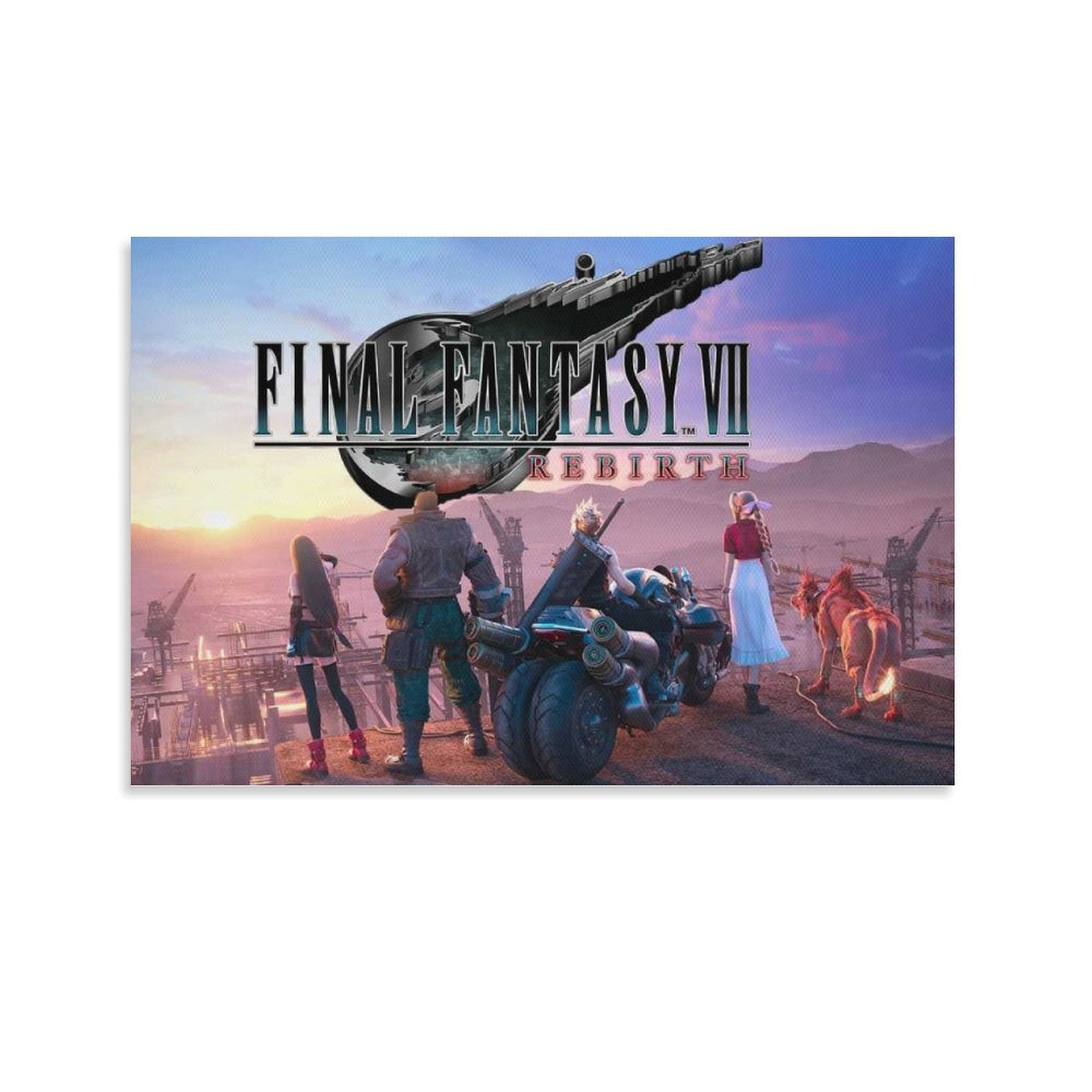 Anime Poster Final Game Fantasy 7 Rebirth Art Game Posters Cloud (6 ...