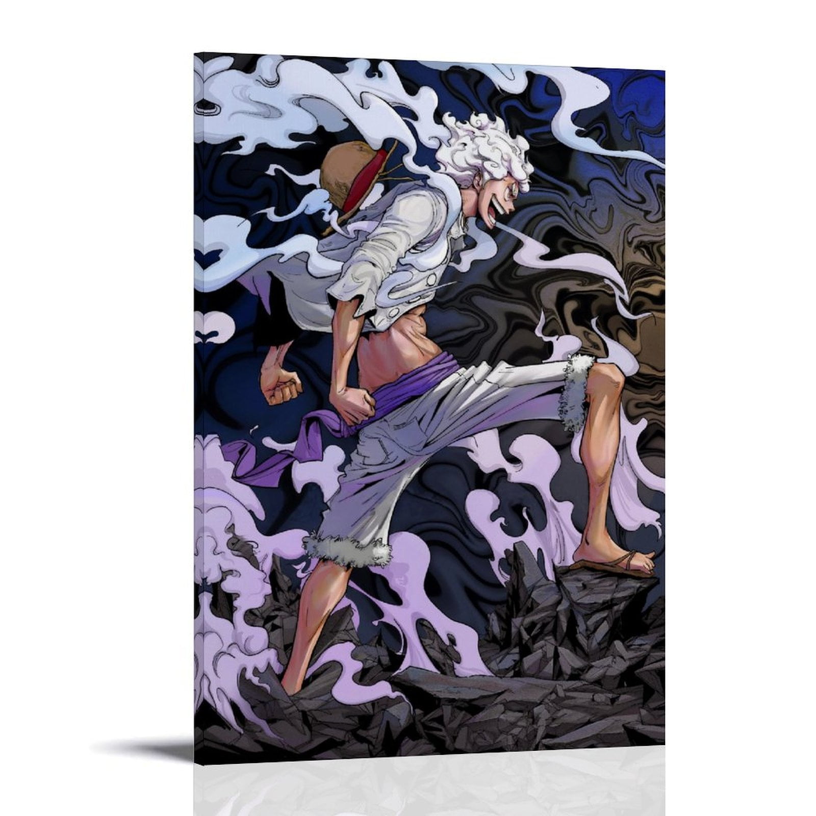 Anime Poster Gear 5 Luffy Painting Vintage Poster Picture Print Wall ...