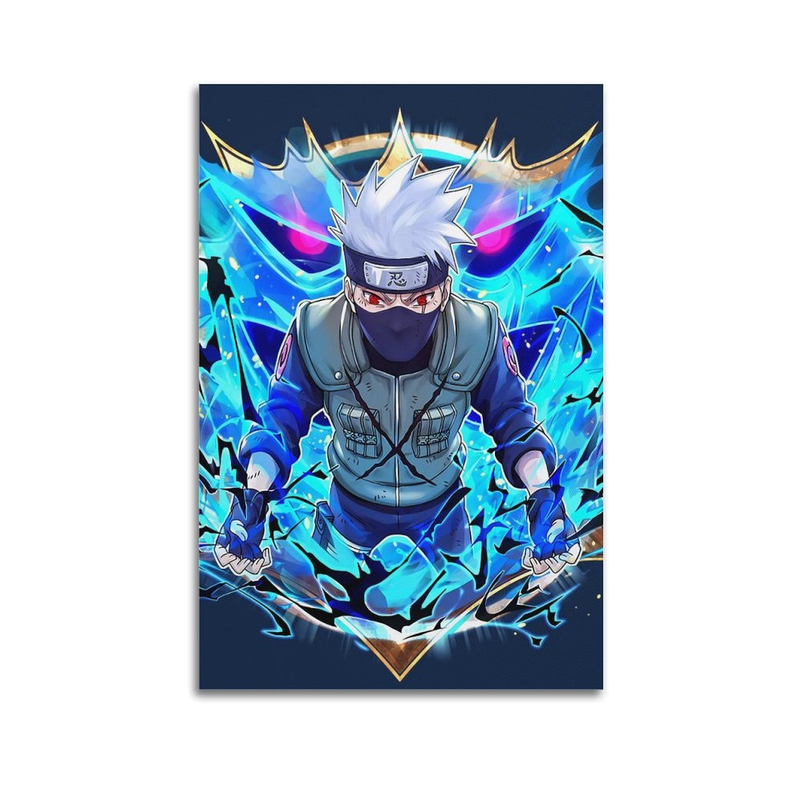 Anime Poster Kakashi Susano Naruto Painting Vintage Poster Picture ...