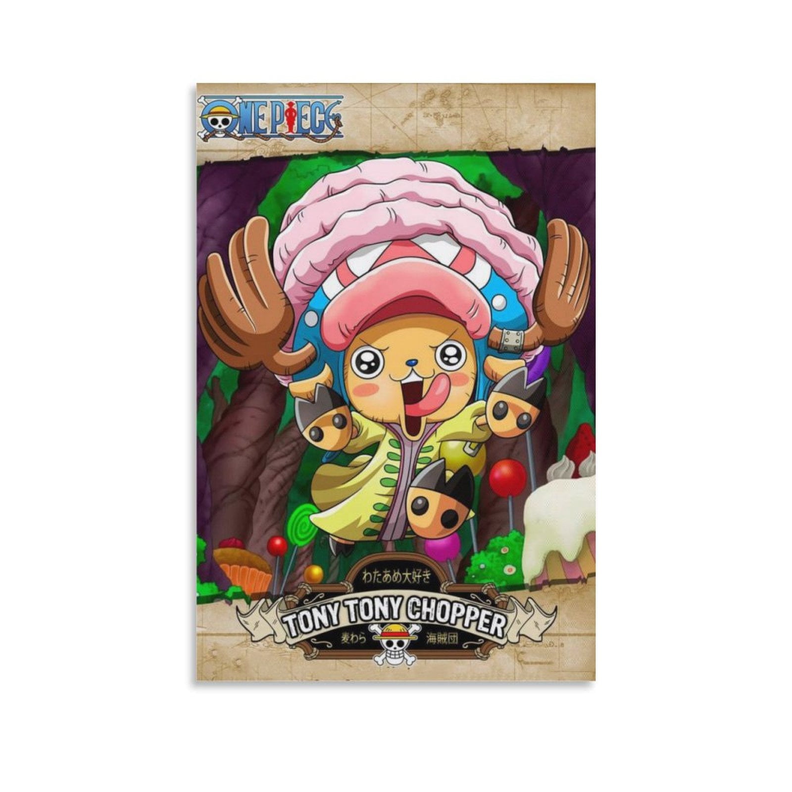 Anime Poster One Piece Chopper Room Decor Wall Art One Piece Chopper ...