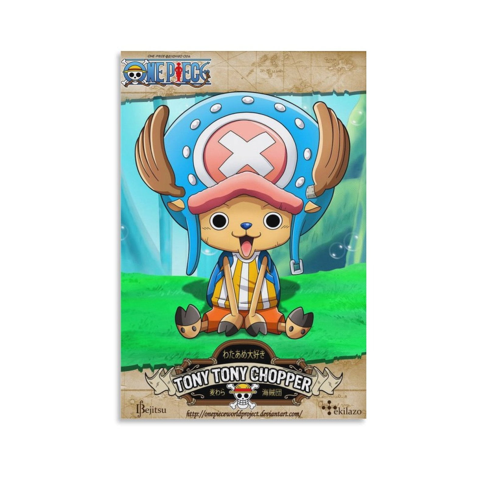 Anime Poster One Piece Chopper Room Decor Wall Art One Piece Chopper ...