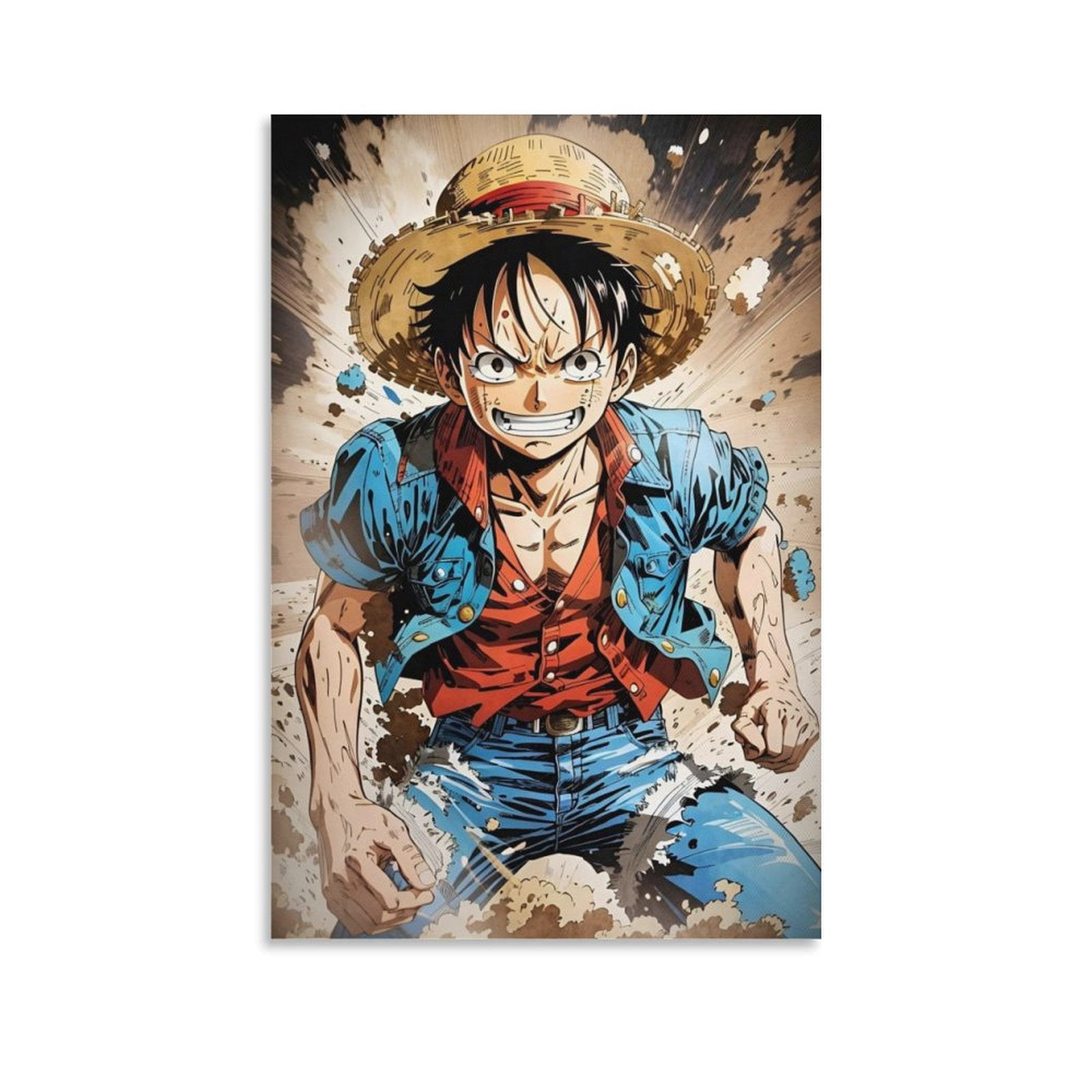 Anime Poster One Piece Luffy Room Decor Wall Art One Piece Luffy Merch ...