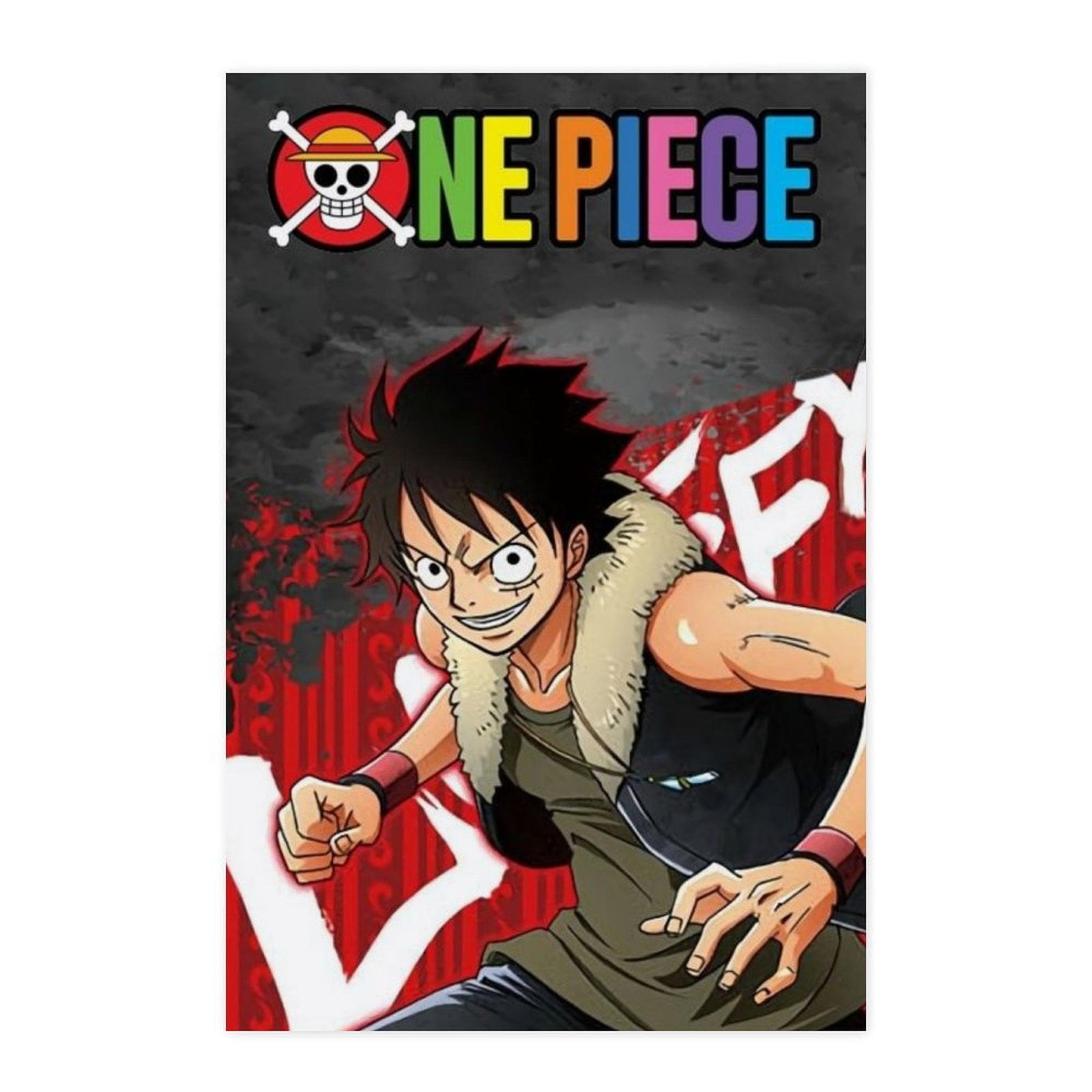 Anime Poster One Piece Luffy Room Decor Wall Art One Piece Luffy Merch ...