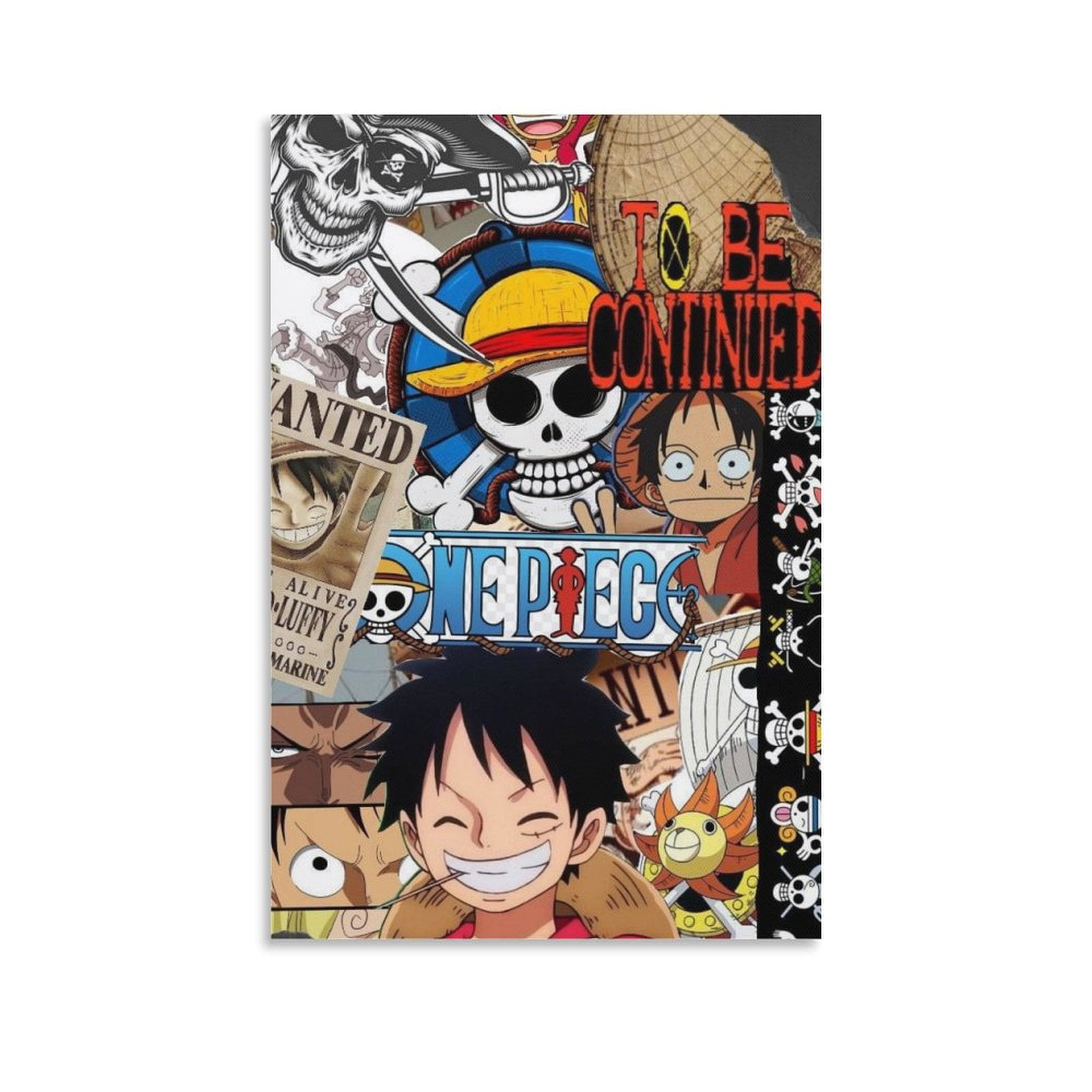 Anime Poster One Piece Luffy Room Decor Wall Art One Piece Luffy Merch ...