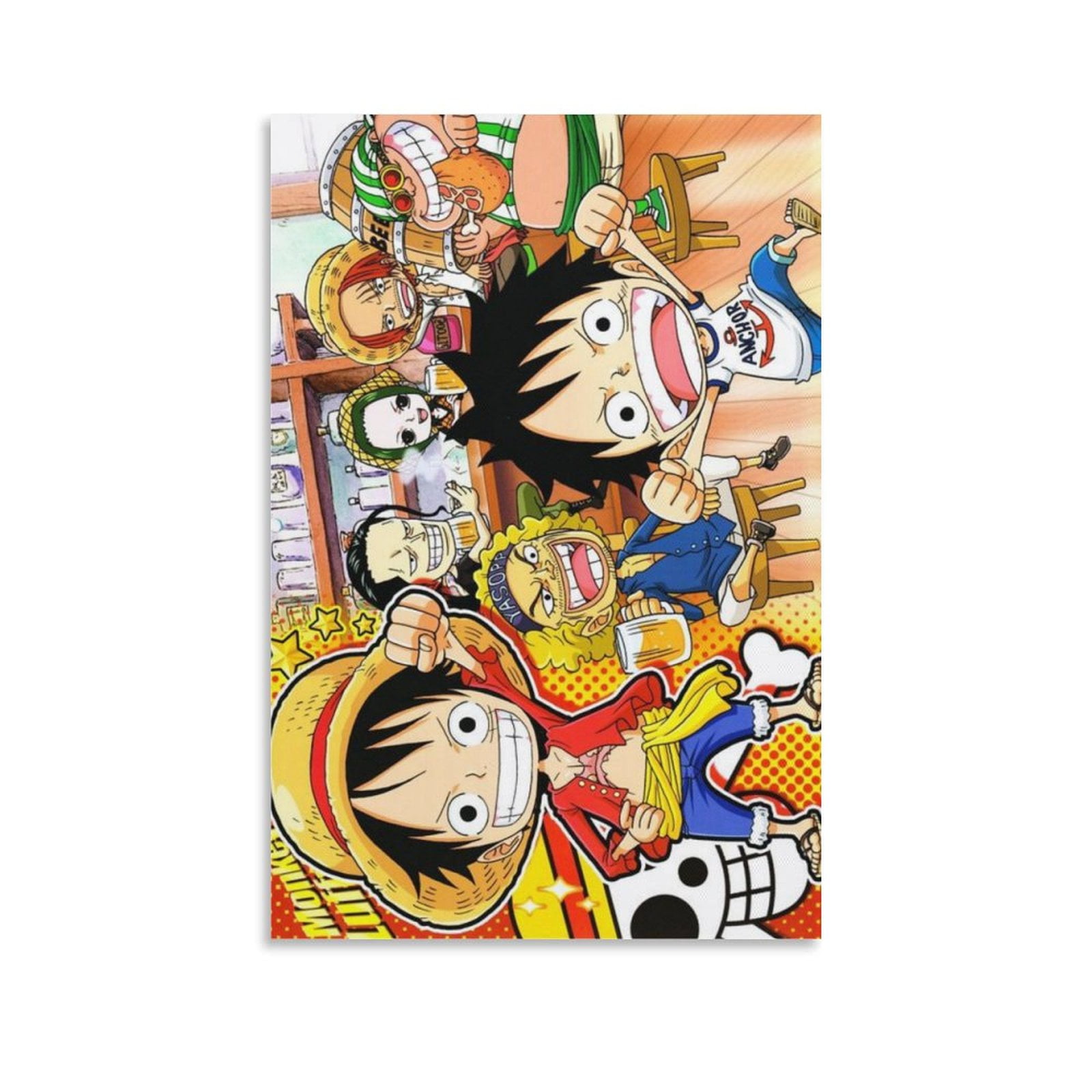 Anime Poster One Piece Luffy Room Decor Wall Art One Piece Luffy Merch ...