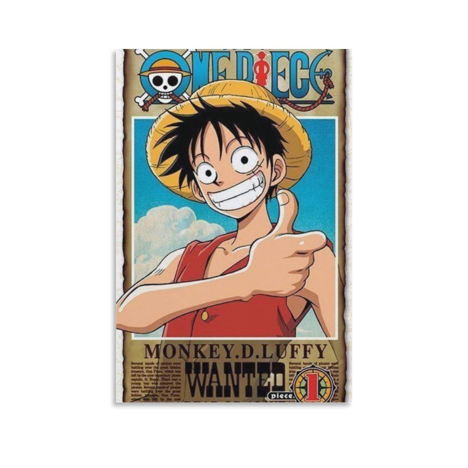 Anime Poster One Piece Luffy Room Decor Wall Art One Piece Luffy Merch ...