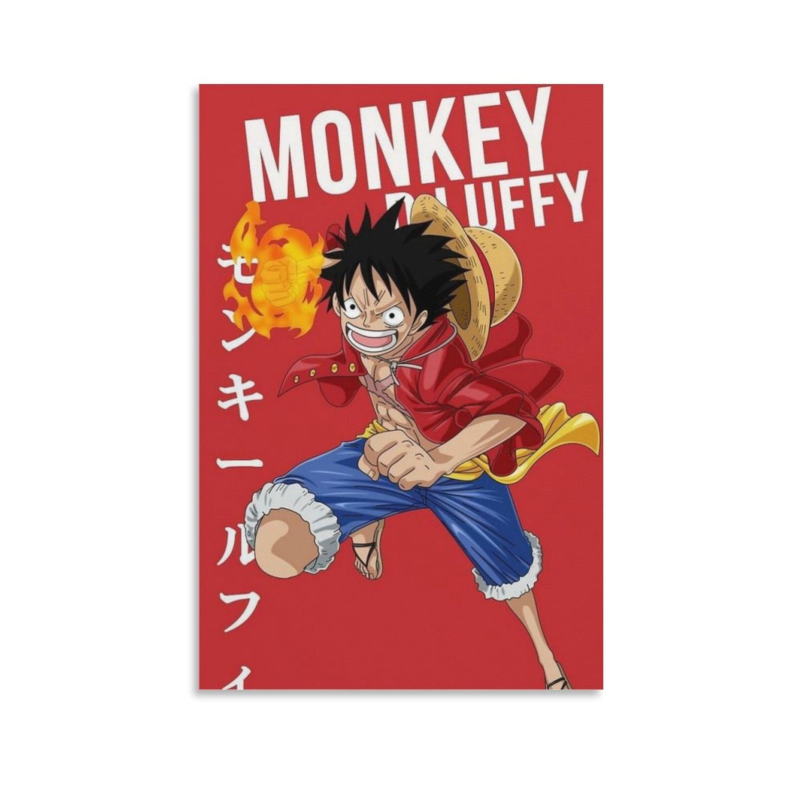 Anime Poster One Piece Luffy Room Decor Wall Art One Piece Luffy Merch ...