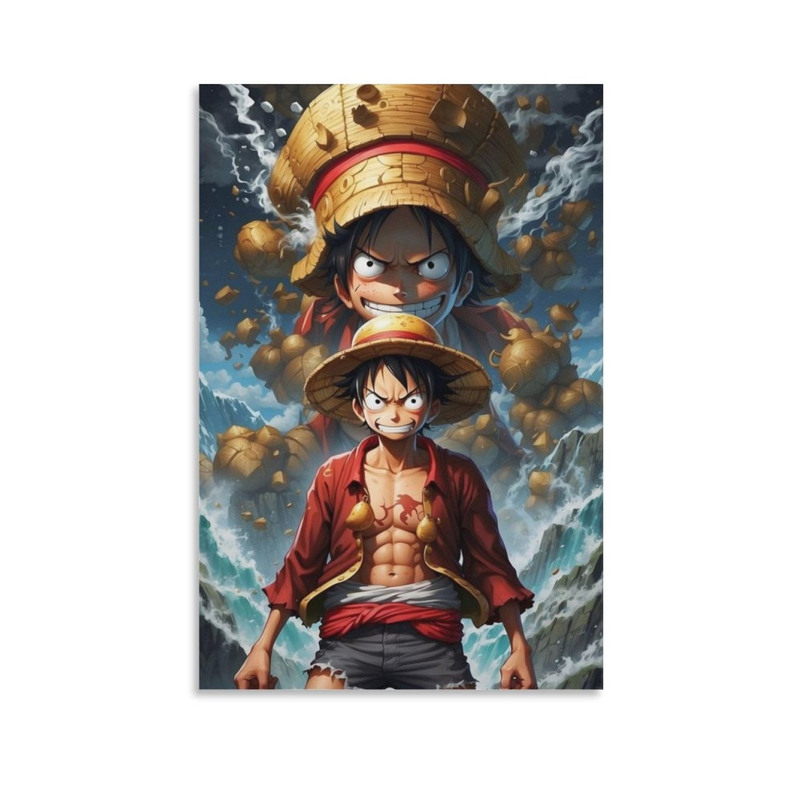 Anime Poster One Piece Luffy Room Decor Wall Art One Piece Luffy Merch ...