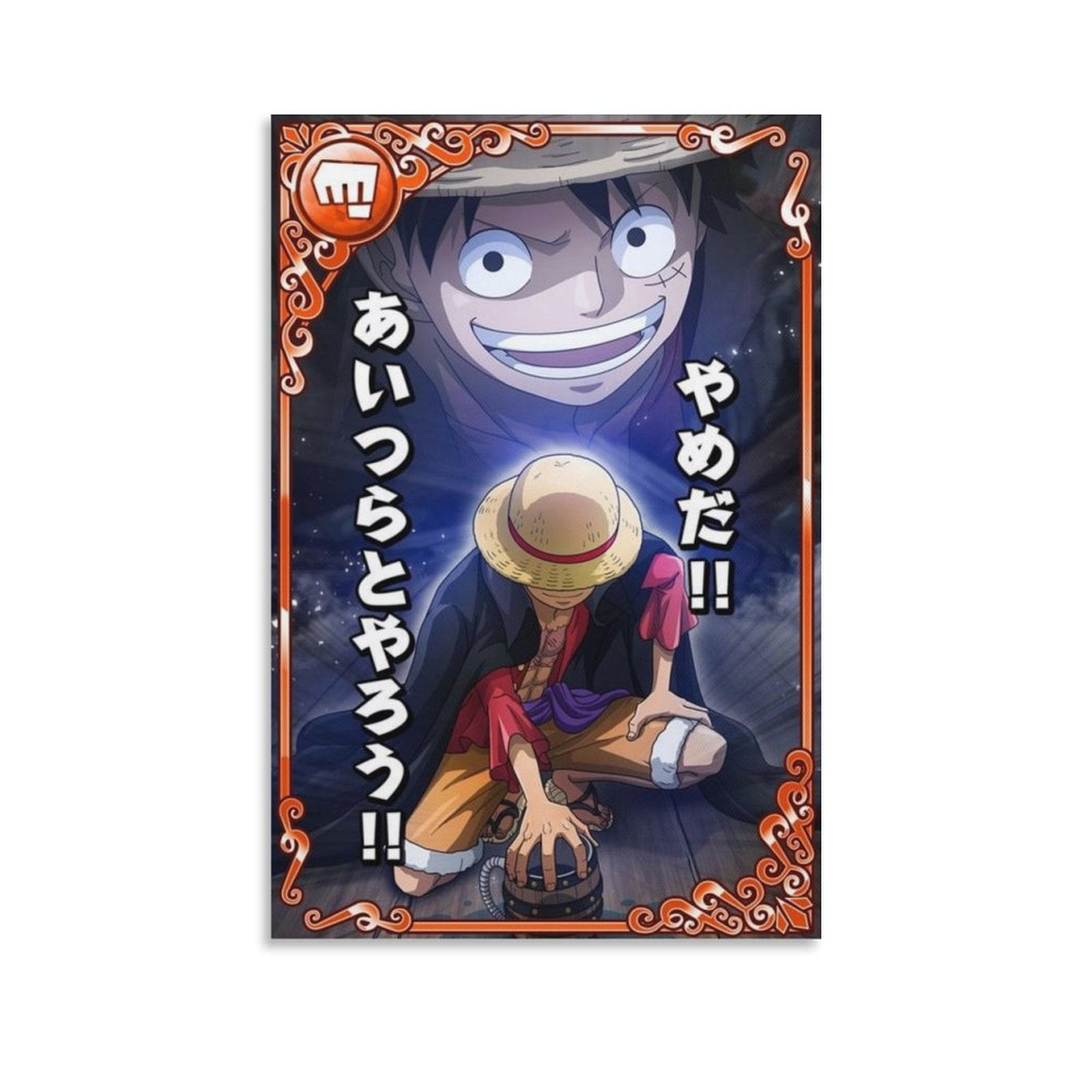 Anime Poster One Piece Luffy Room Decor Wall Art One Piece Luffy Merch ...