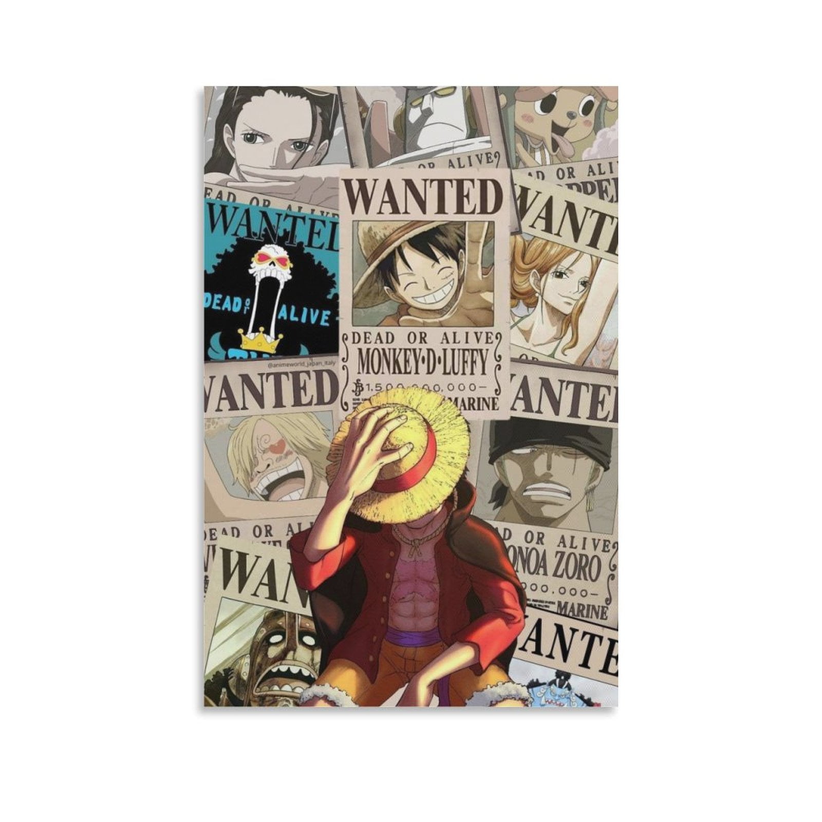 Anime Poster One Piece Luffy Room Decor Wall Art One Piece Luffy Merch ...