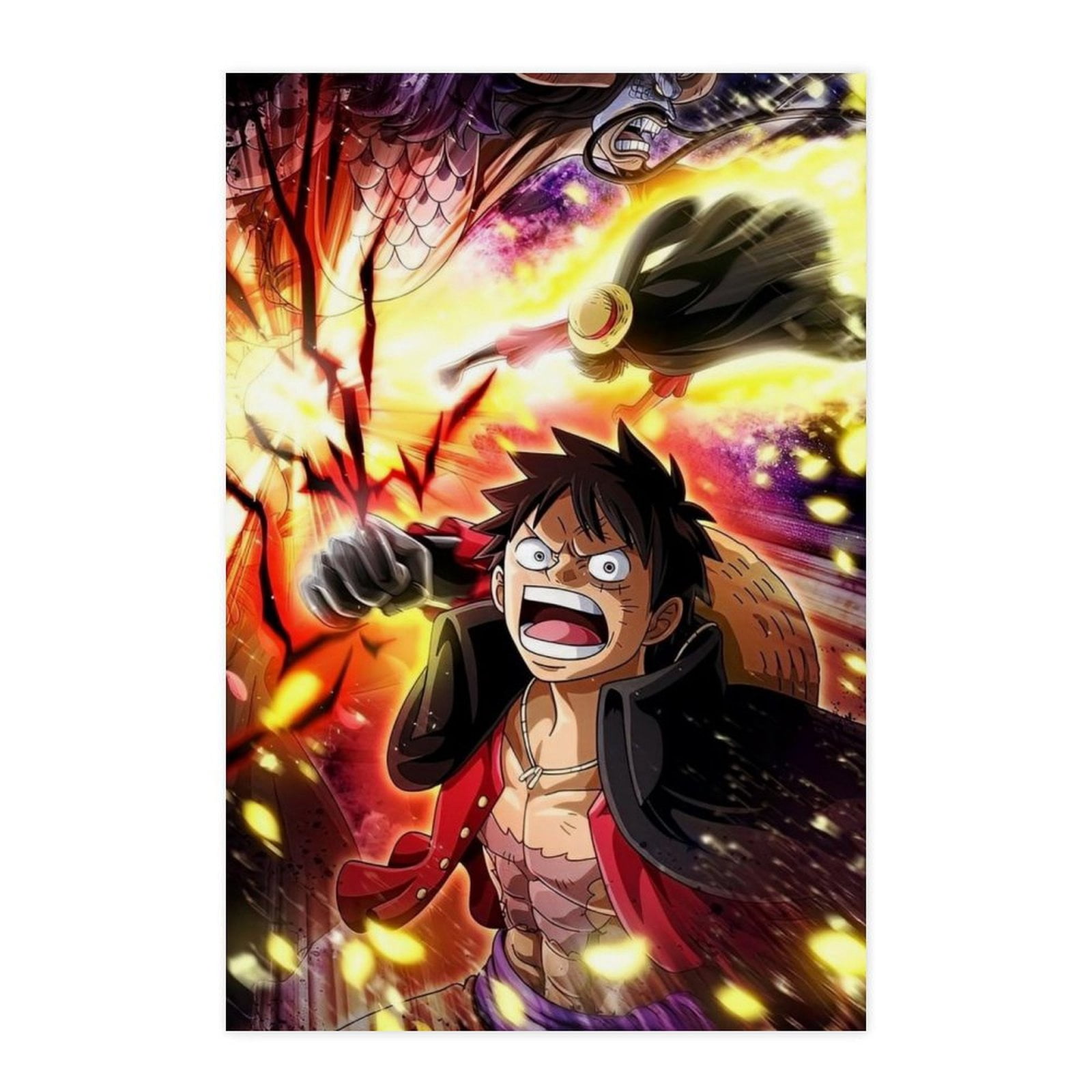 Anime Poster One Piece Luffy Room Decor Wall Art One Piece Luffy Merch ...