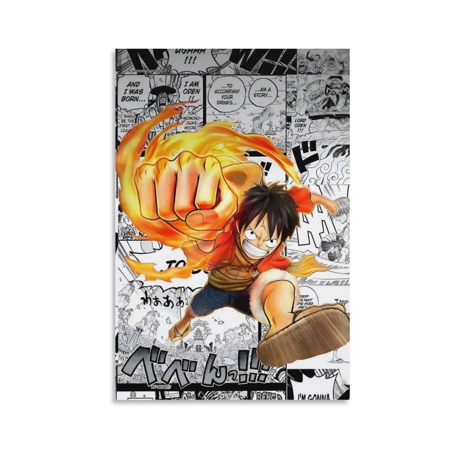 Anime Poster One Piece Luffy Room Decor Wall Art One Piece Luffy Merch ...