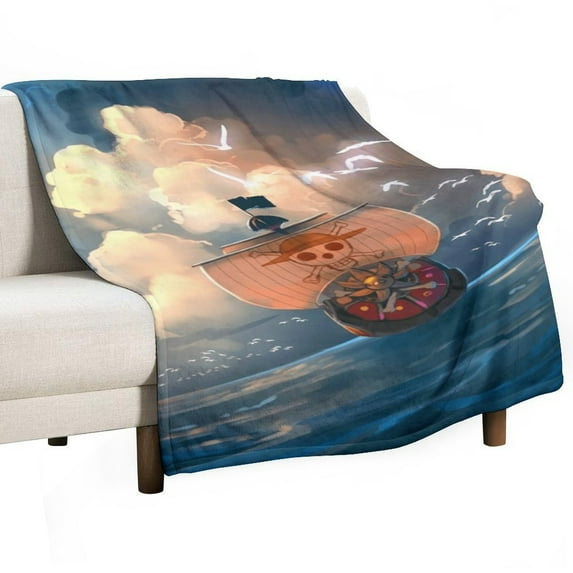 Anime Poster One Piece Straw Hat PiratesUltra Soft Anime Throw Blanket ...