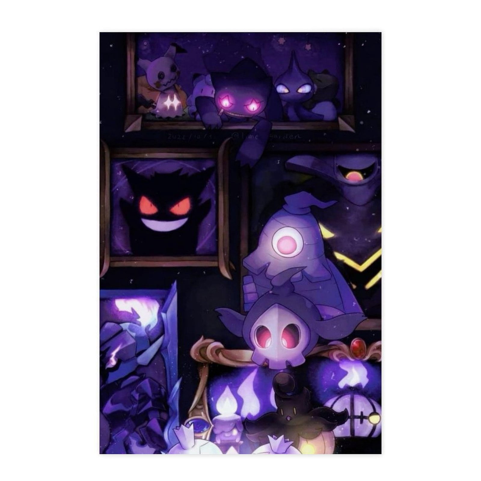 Anime Poster Pokemon Room Decor Wall Art Pokemon Merch - Walmart.com