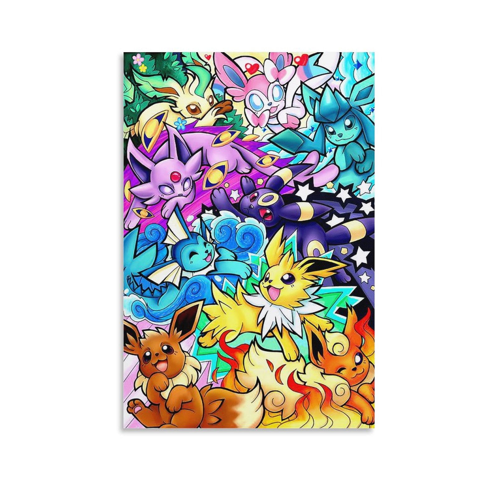 Anime Poster Pokemon Room Decor Wall Art Pokemon Merch - Walmart.com