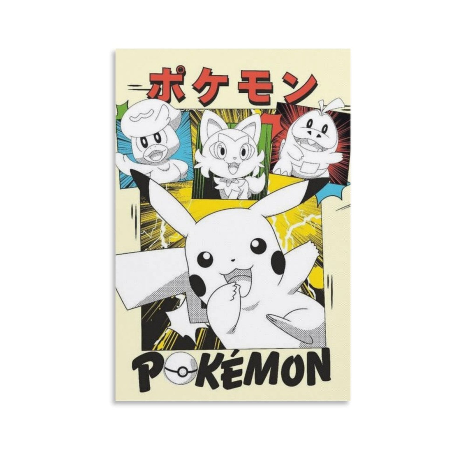 Anime Poster Pokemon Room Decor Wall Art Pokemon Merch - Walmart.com