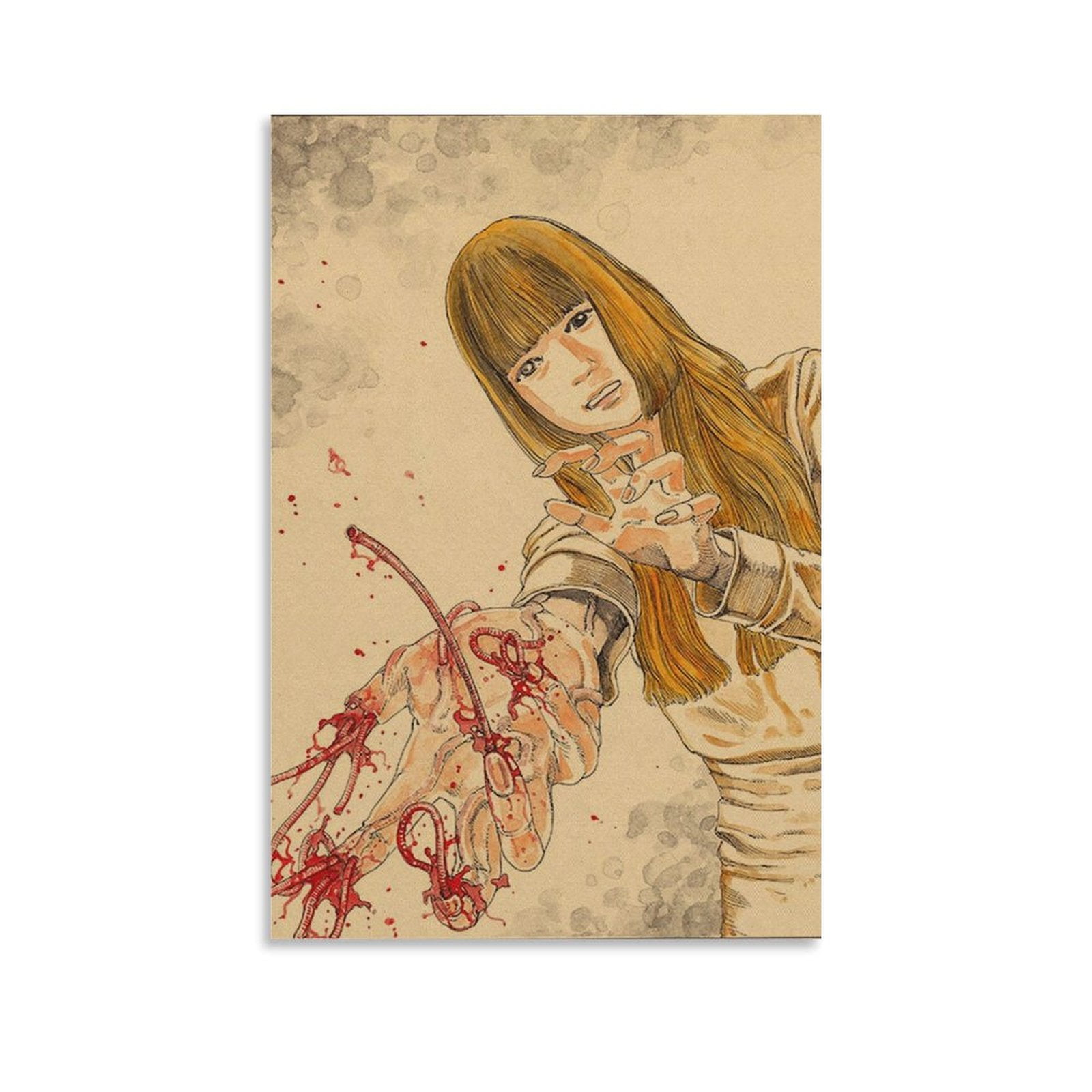 Anime Poster Shintaro Kago Horror Funny (21) Canvas Wall Art Poster ...