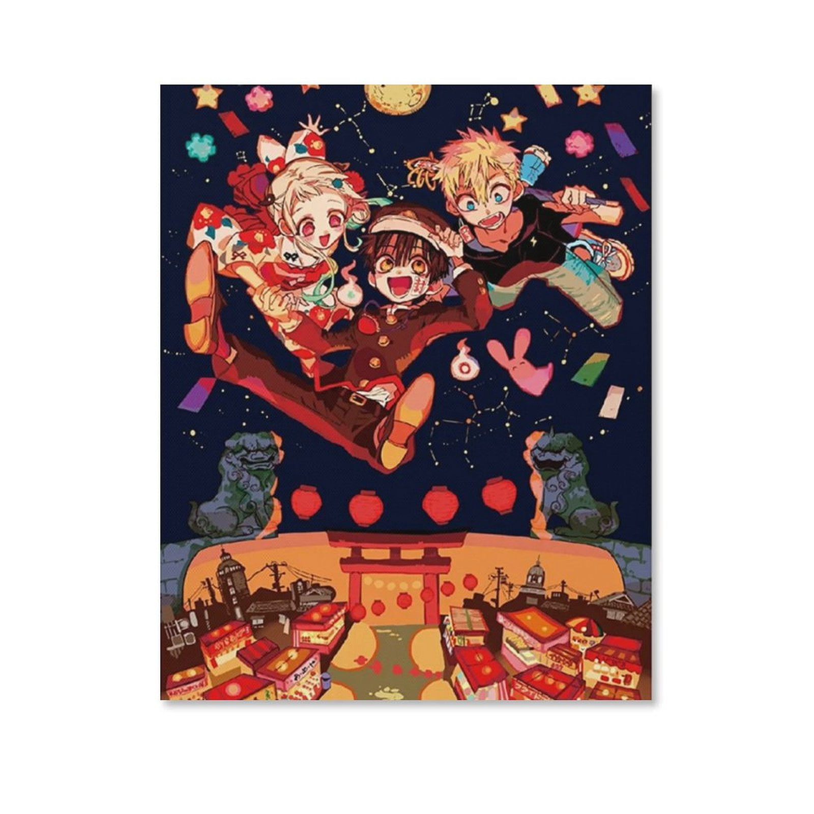 Anime Poster, Toilet-bound Hanako-kun Canvas Wall Art Painting, Dorm ...