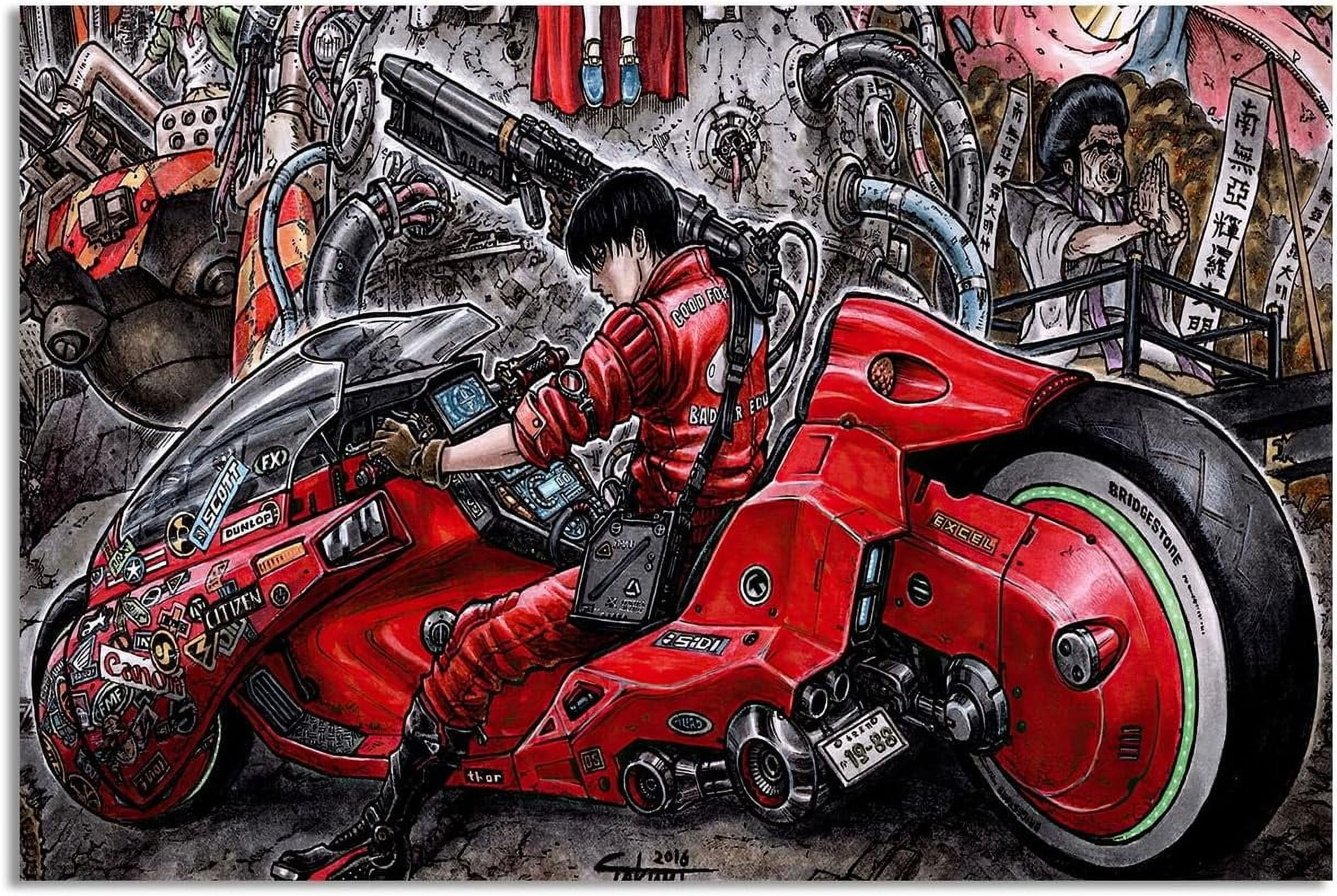 Anime Posters Akira (1988) Japanese Manga Anime Movie Poster Canvas ...
