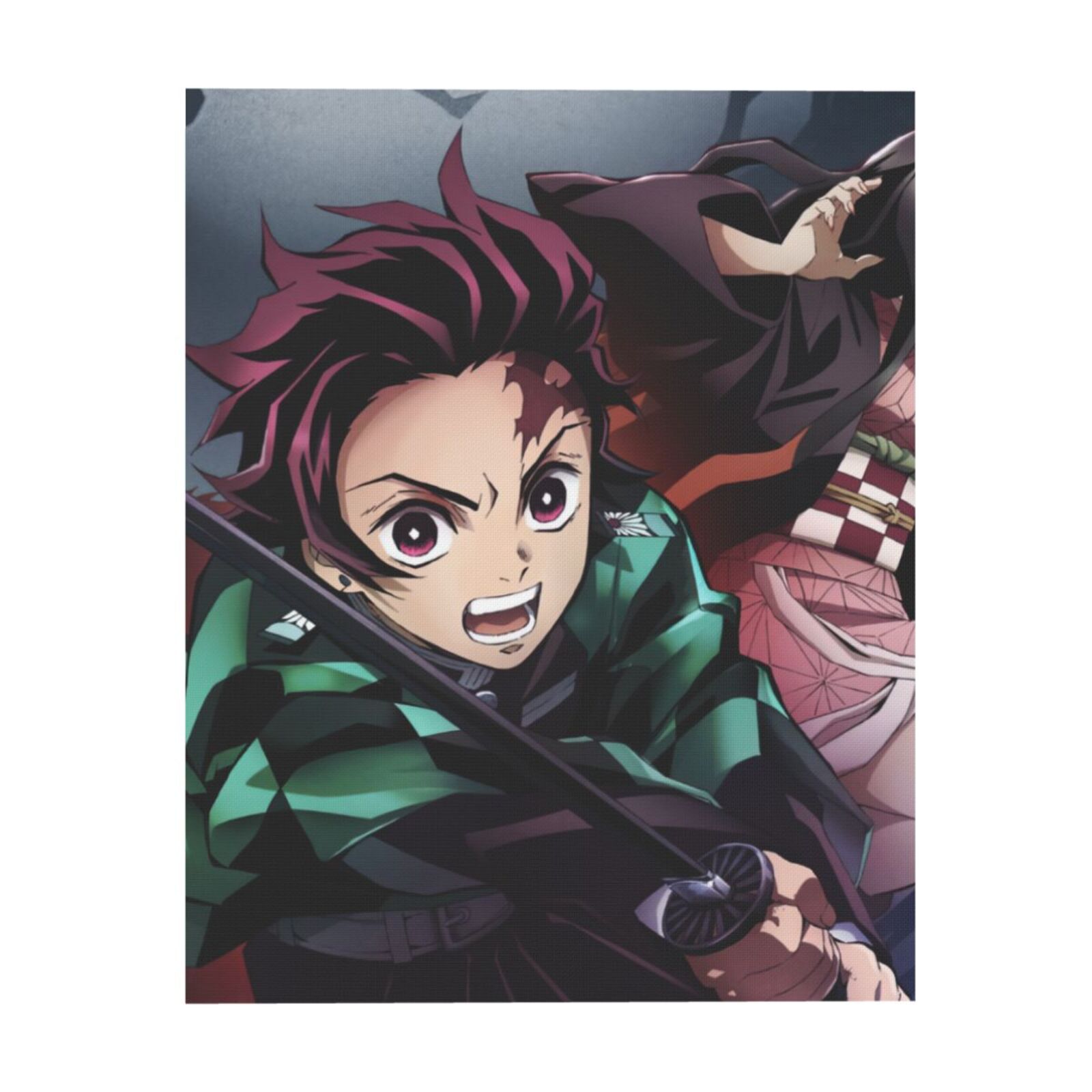 Anime Posters, Demon Slayer Kimetsu No Yaiba Wall Art Canvas Posters ...
