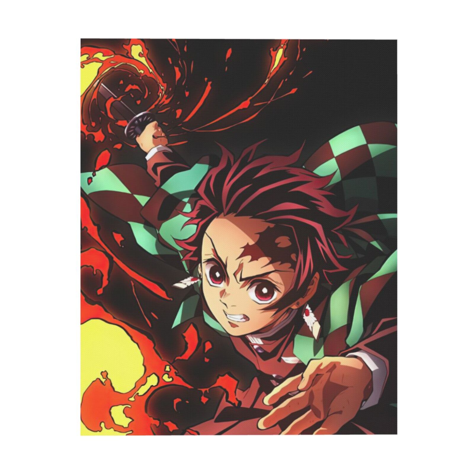 Anime Posters, Demon Slayer Kimetsu No Yaiba Wall Art Canvas Posters ...