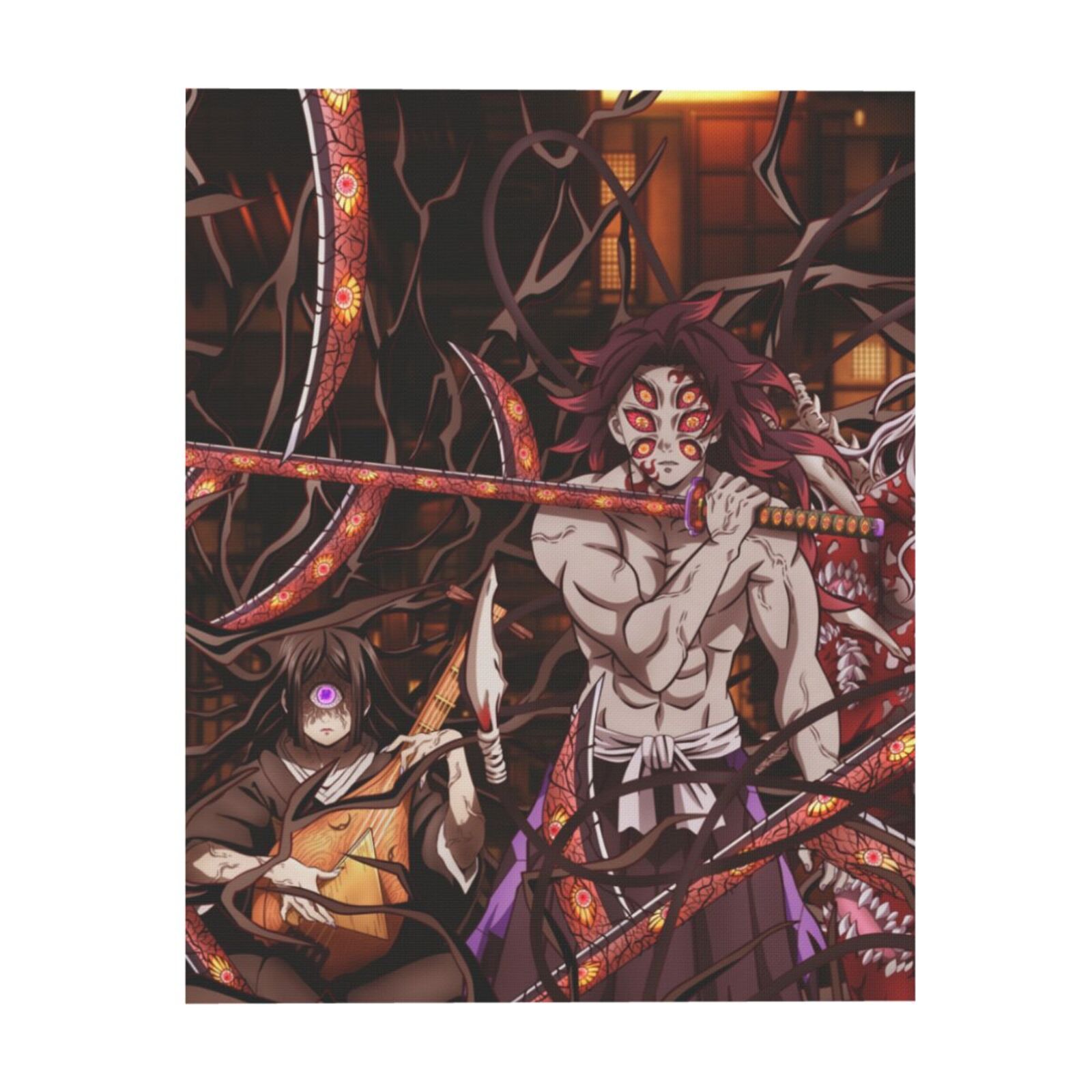 Anime Posters, Demon Slayer Kimetsu No Yaiba Wall Art Canvas Posters ...