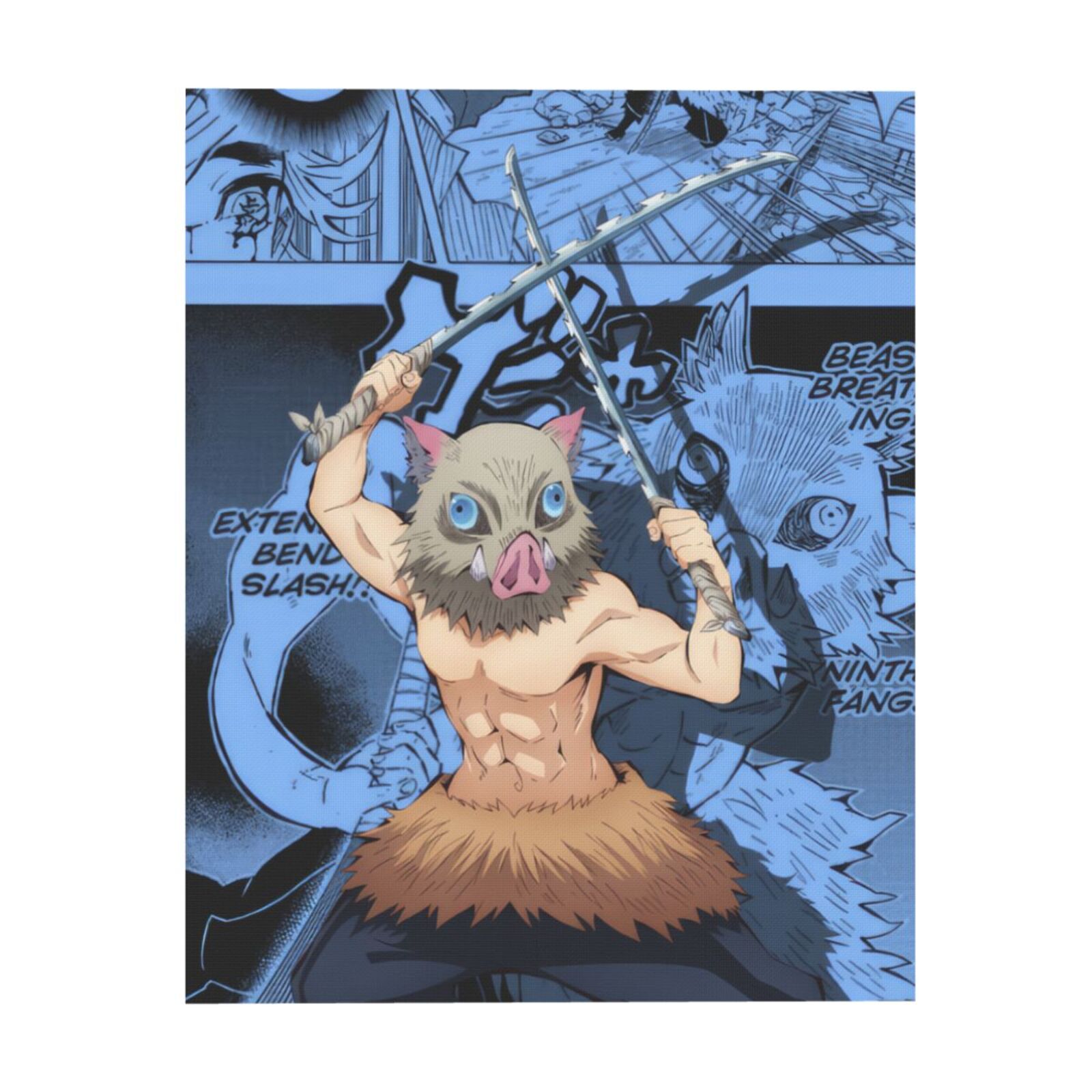 Anime Posters, Demon Slayer Kimetsu No Yaiba Wall Art Canvas Posters ...