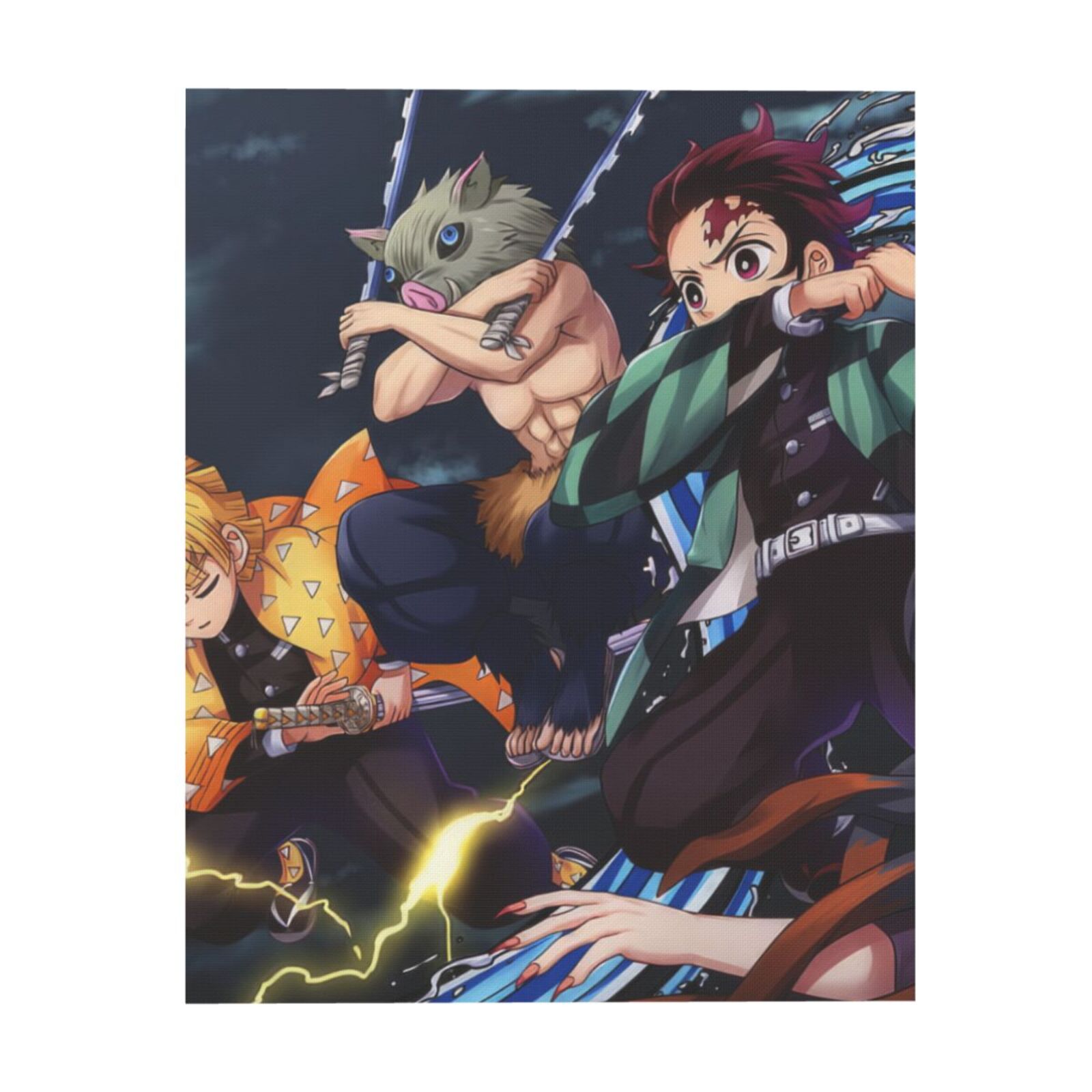 Anime Posters, Demon Slayer Kimetsu No Yaiba Wall Art Canvas Posters ...