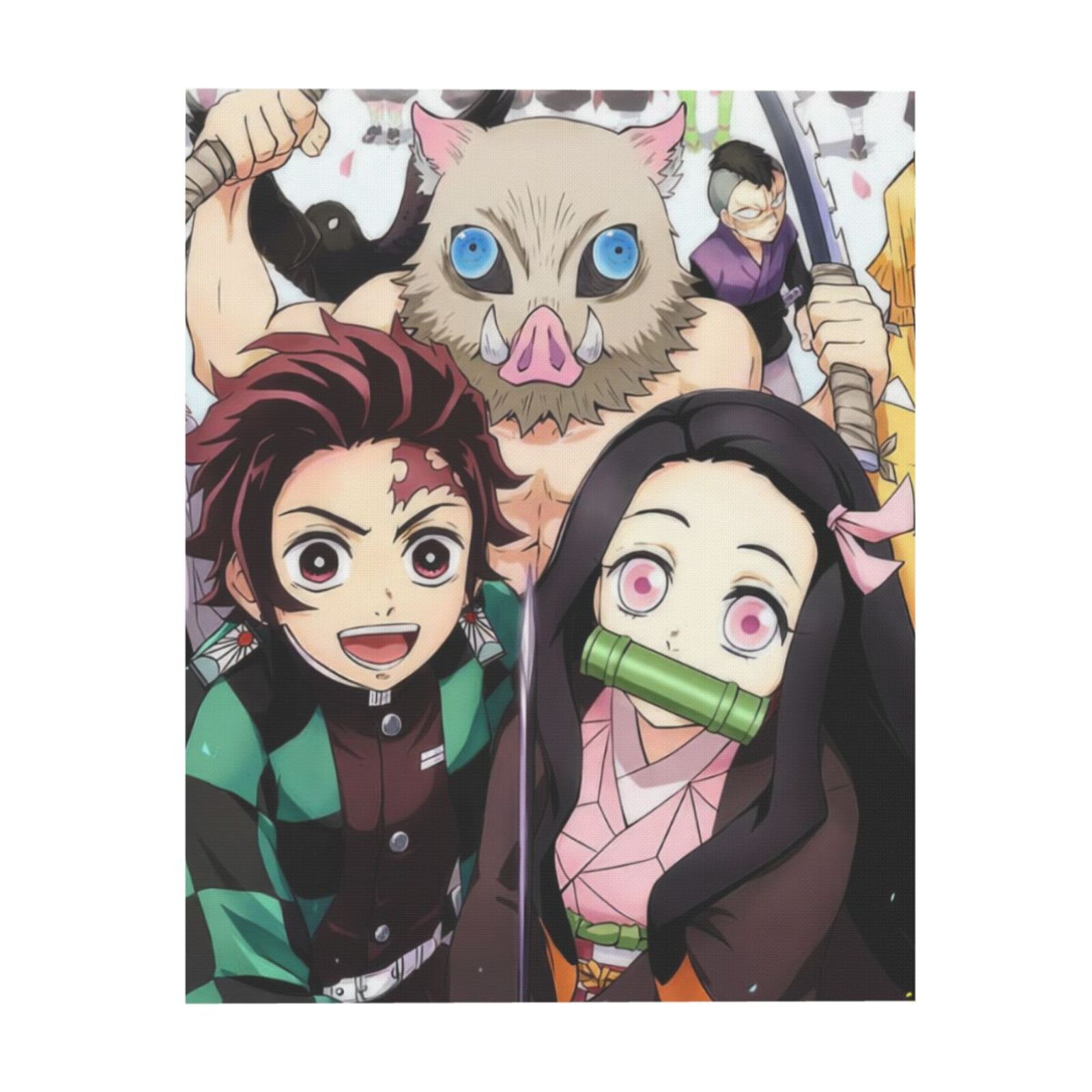 Anime Posters, Demon Slayer Kimetsu No Yaiba Wall Art Canvas Posters ...