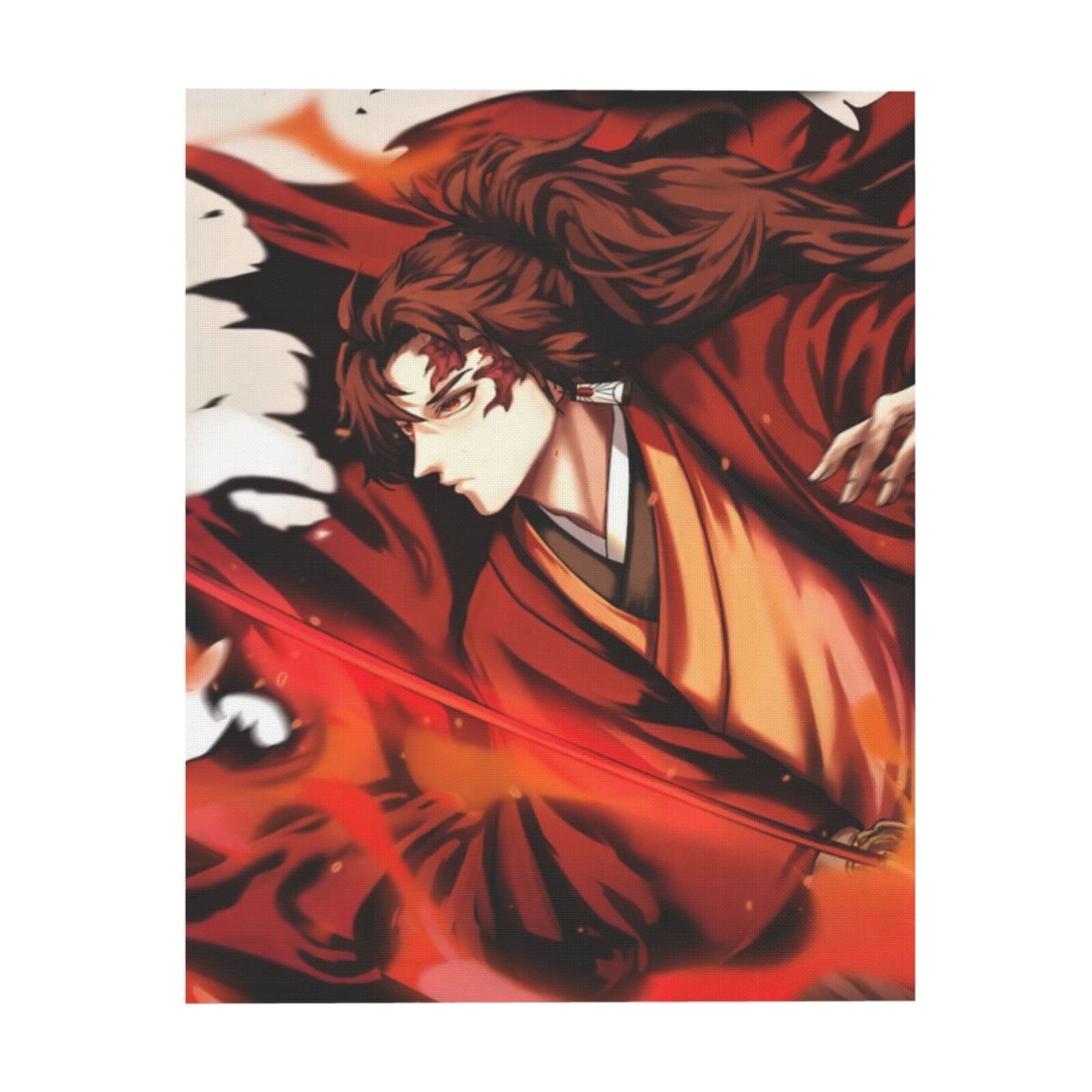 Anime Posters, Demon Slayer Kimetsu No Yaiba Wall Art Canvas Posters ...