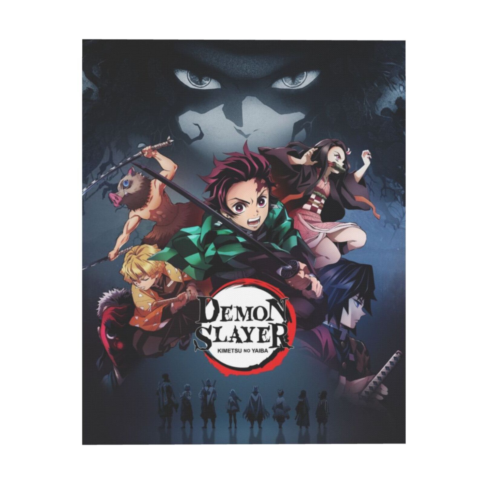 Anime Posters, Demon Slayer Kimetsu No Yaiba Wall Art Canvas Posters ...