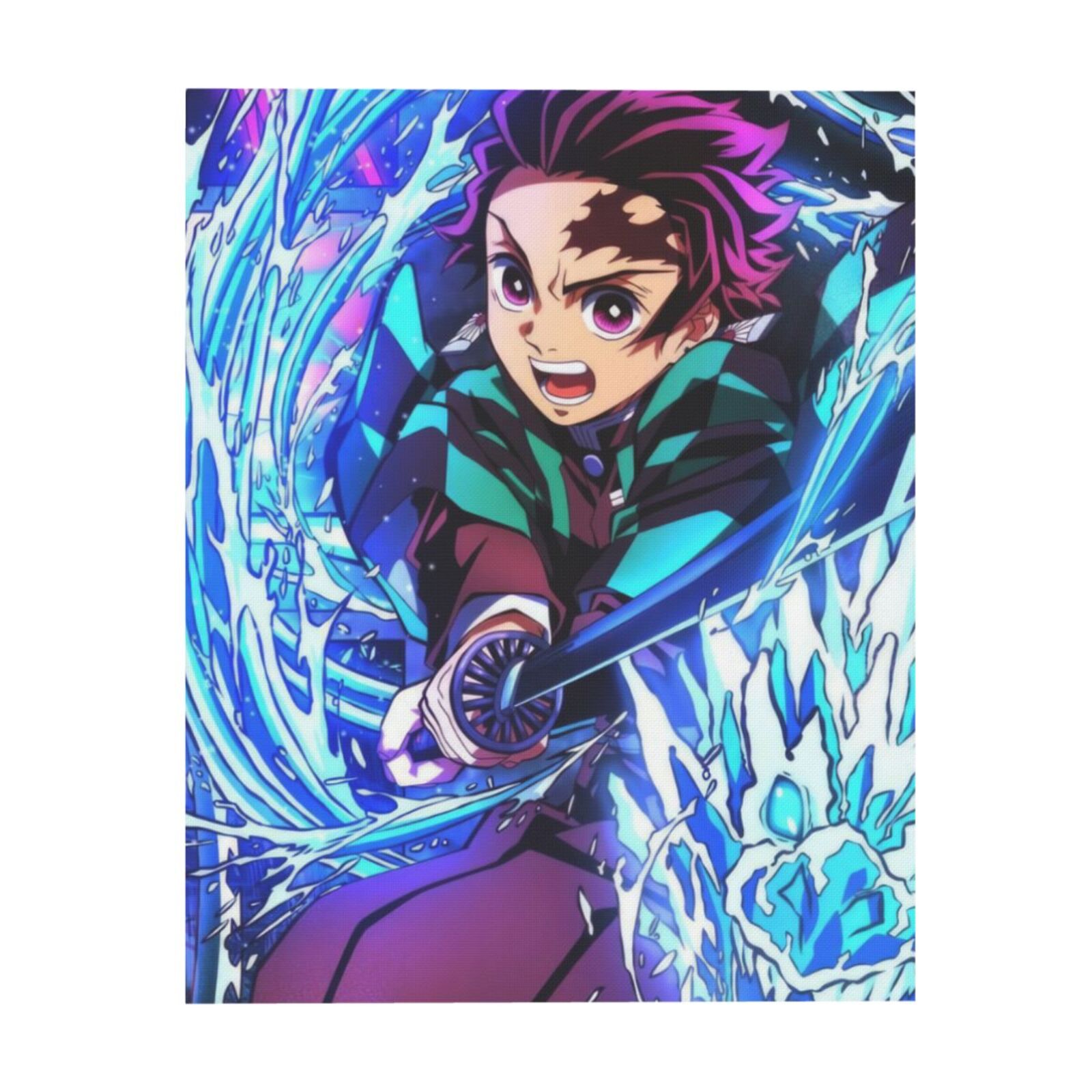 Anime Posters, Demon Slayer Kimetsu No Yaiba Wall Art Canvas Posters ...