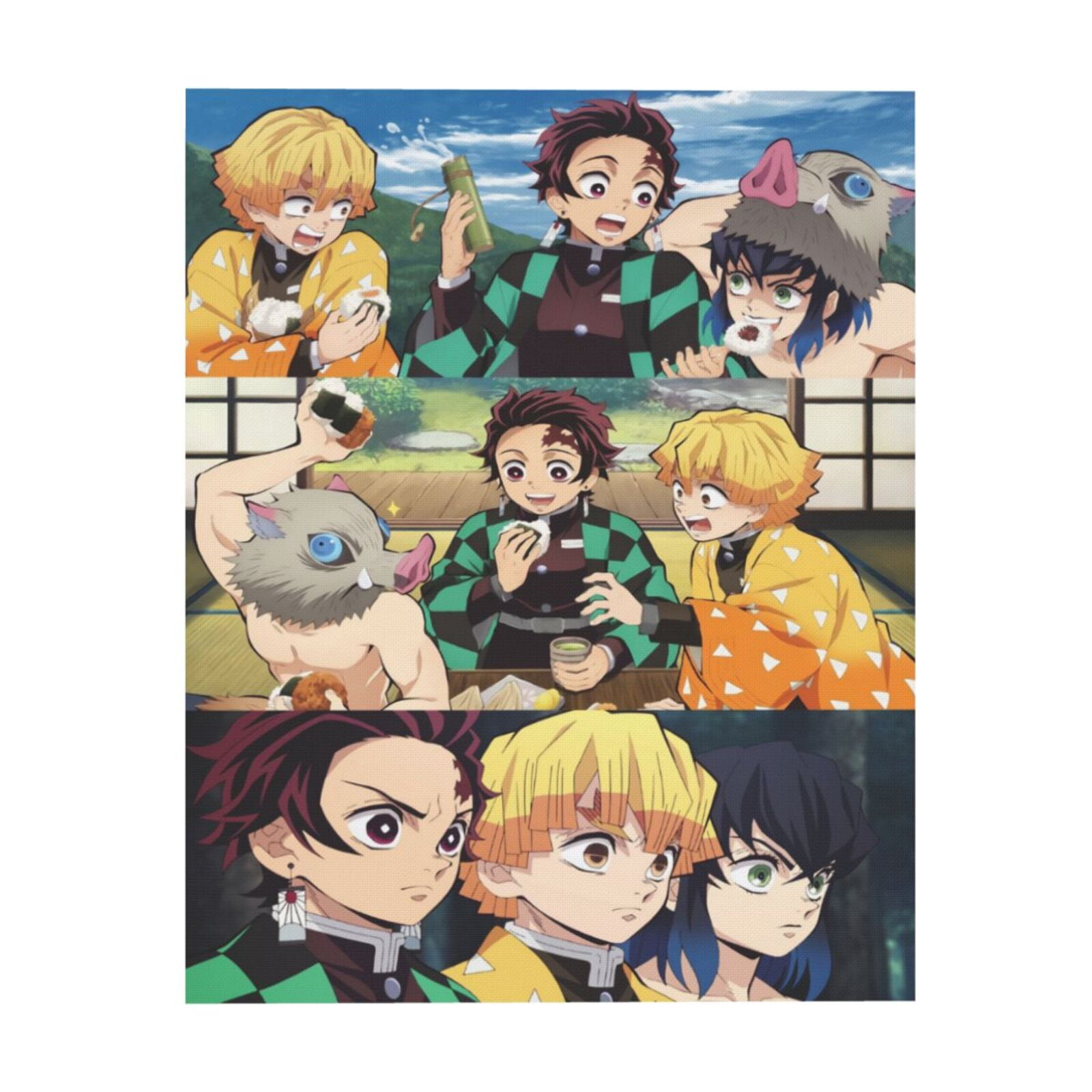 Anime Posters, Demon Slayer Kimetsu No Yaiba Wall Art Canvas Posters ...