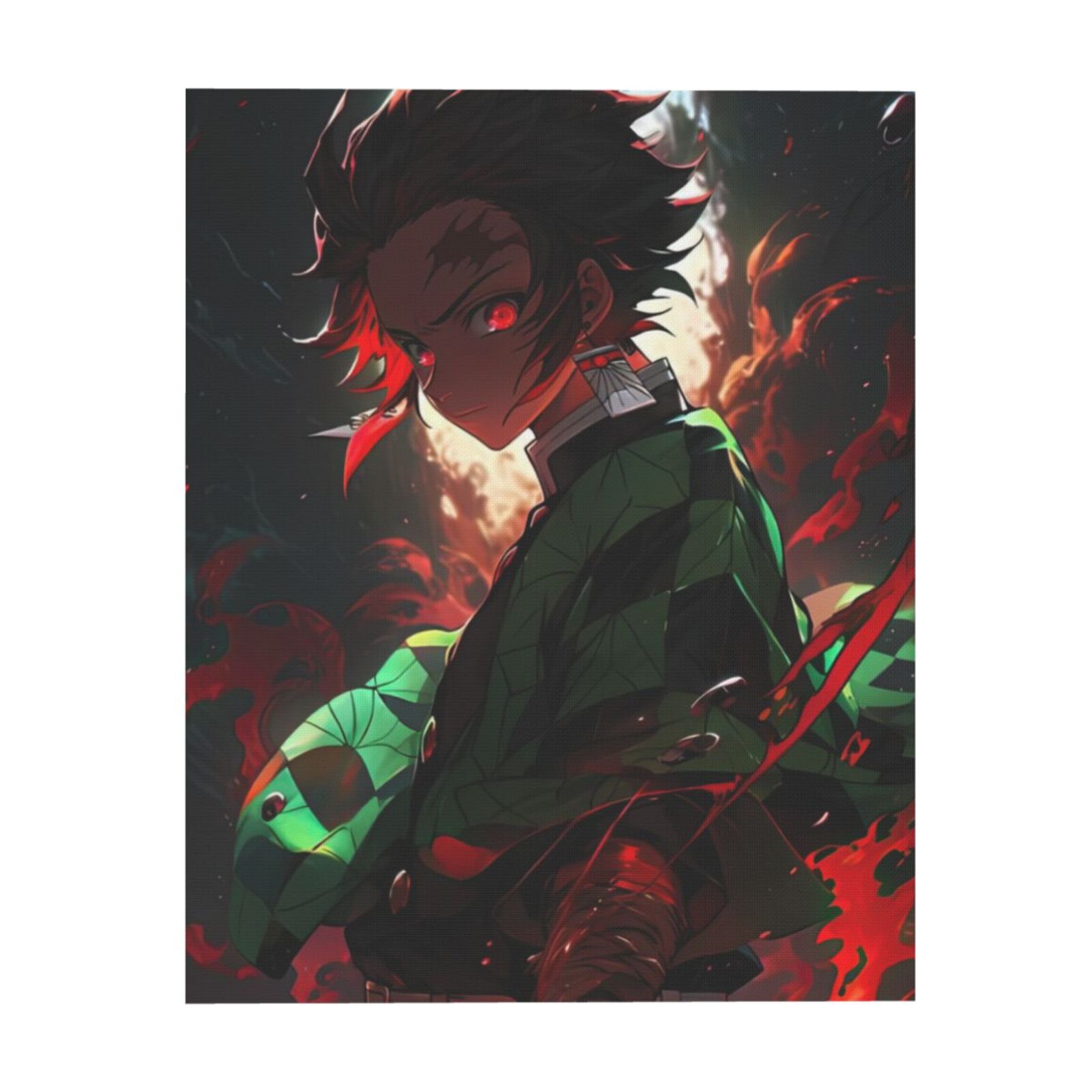 Anime Posters, Demon Slayer Kimetsu No Yaiba Wall Art Canvas Posters ...
