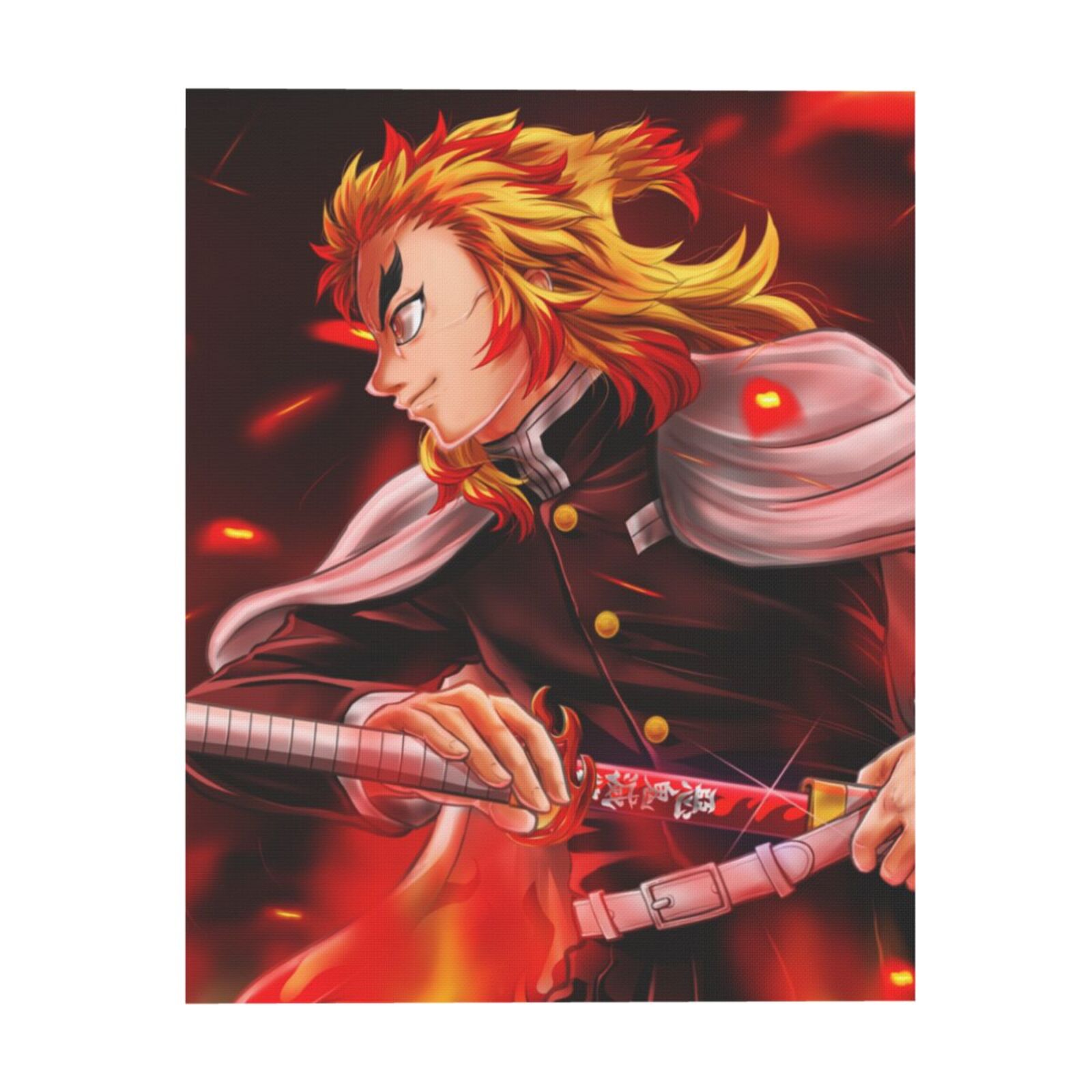 Anime Posters, Demon Slayer Kimetsu No Yaiba Wall Art Canvas Posters ...