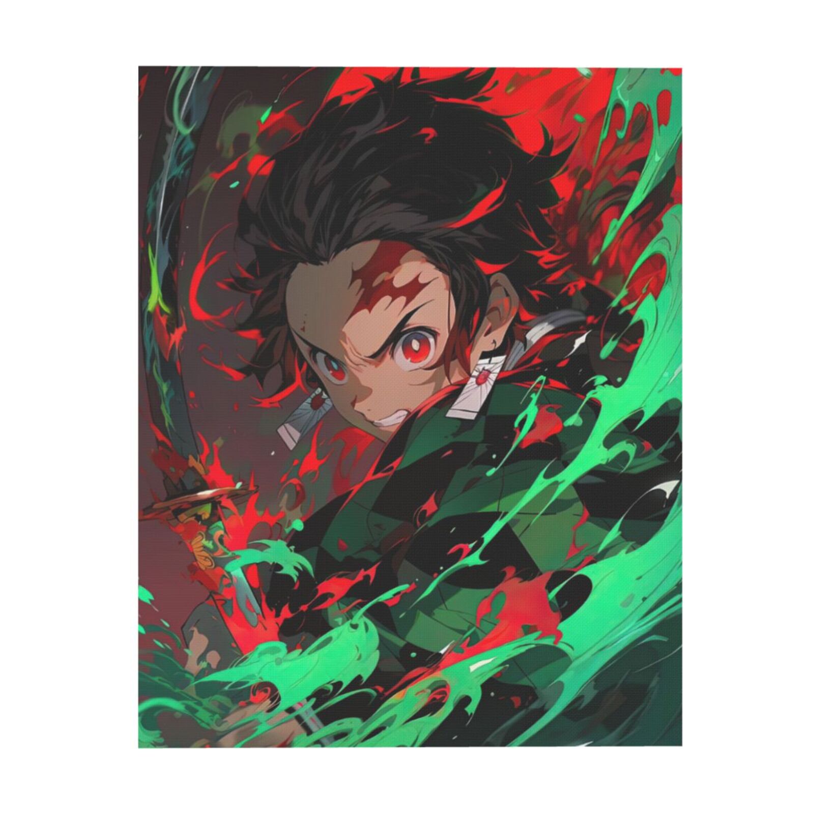 Anime Posters, Demon Slayer Kimetsu No Yaiba Wall Art Canvas Posters ...