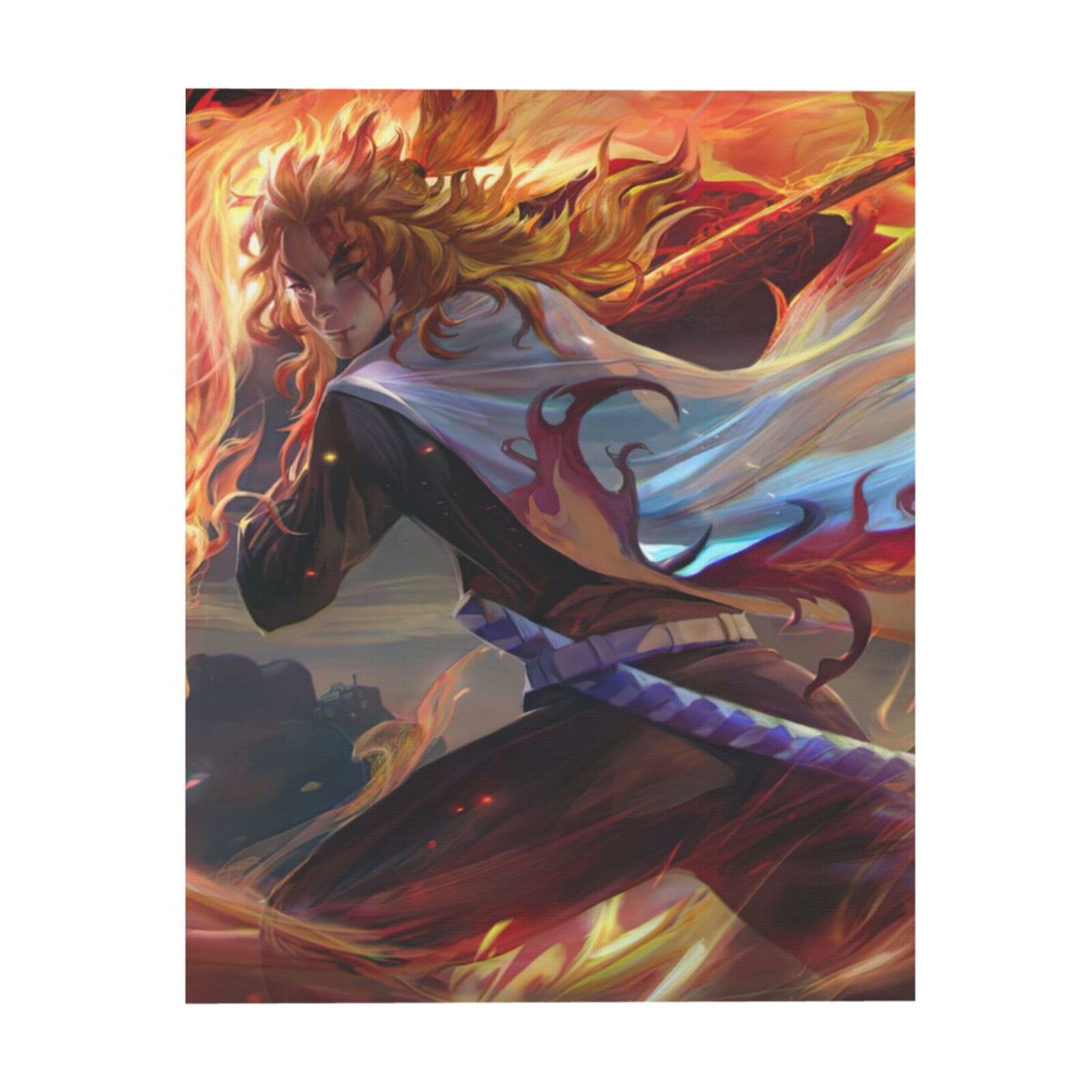 Anime Posters, Demon Slayer Kimetsu No Yaiba Wall Art Canvas Posters ...
