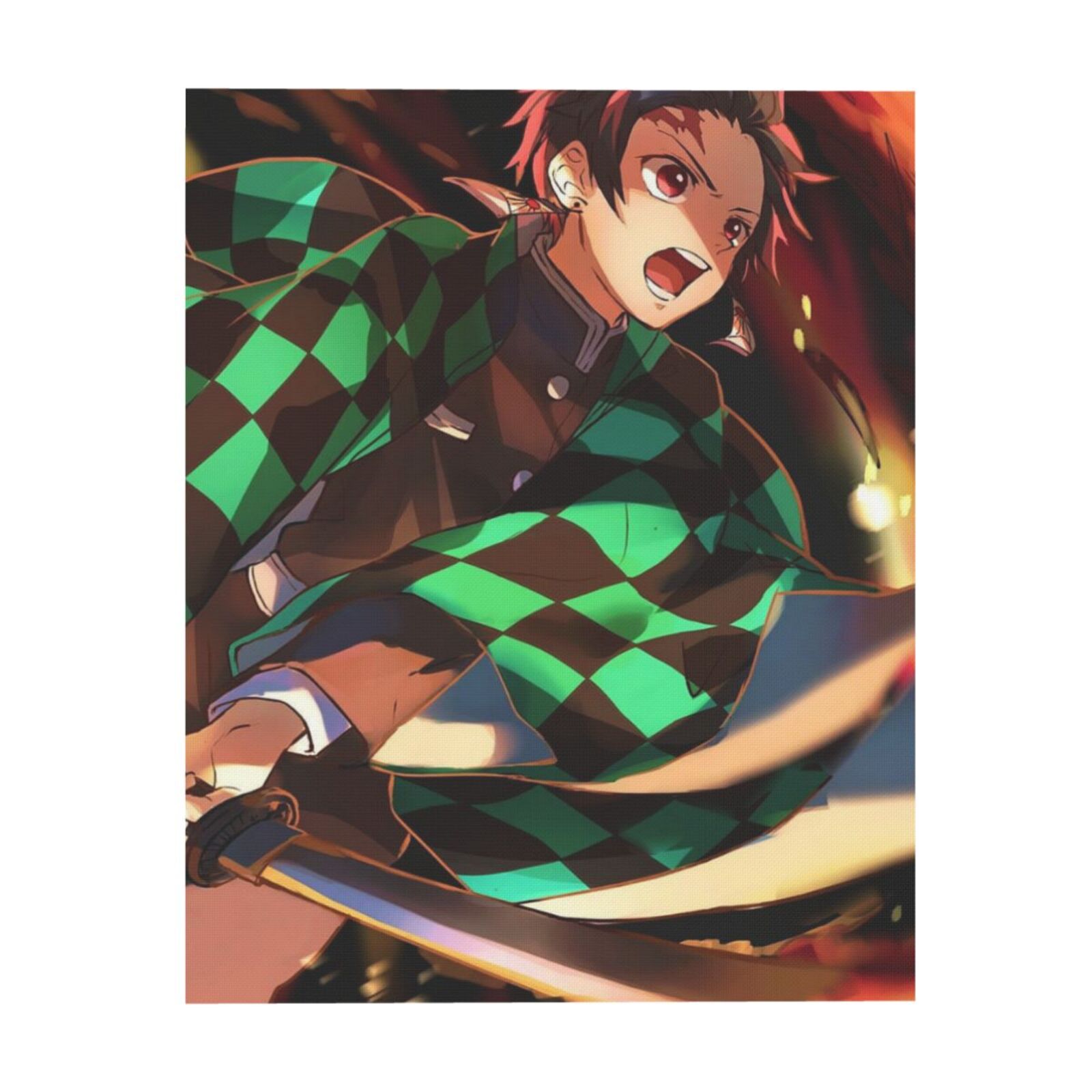 Anime Posters, Demon Slayer Kimetsu No Yaiba Wall Art Canvas Posters ...