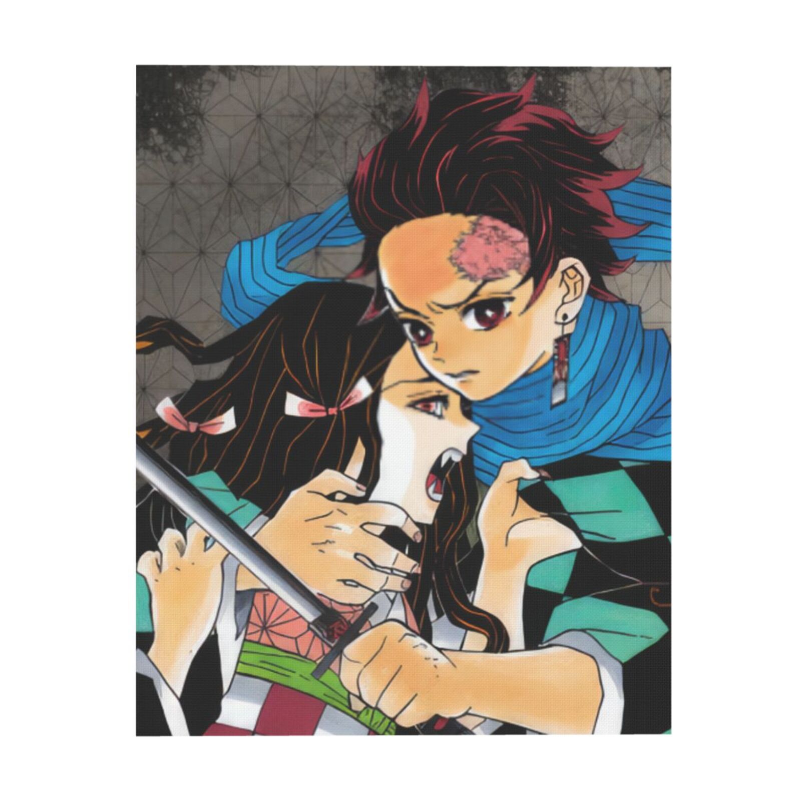 Anime Posters, Demon Slayer Kimetsu No Yaiba Wall Art Canvas Posters ...