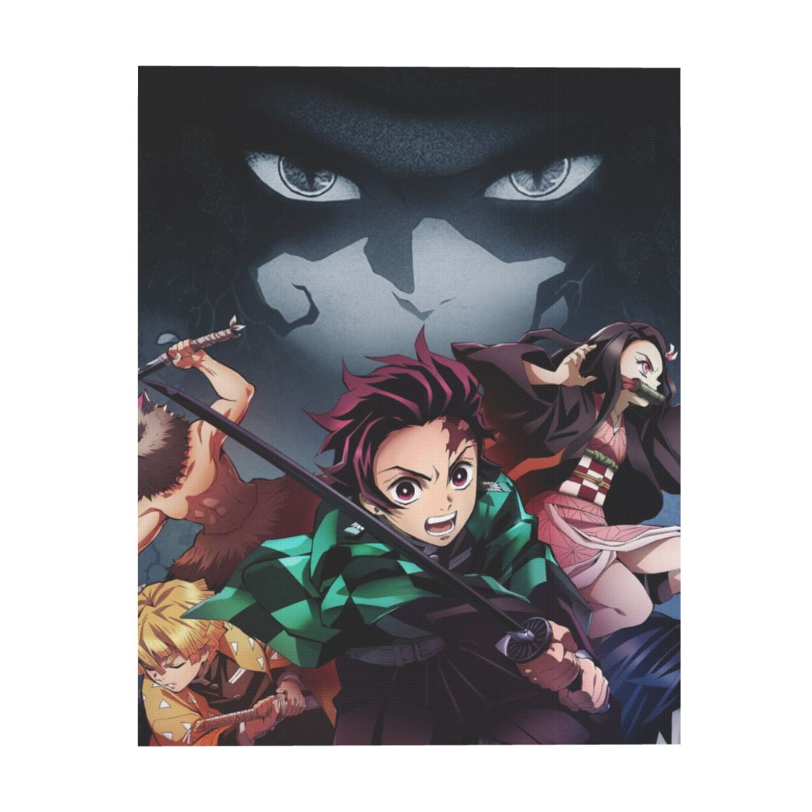 Anime Posters, Demon Slayer Kimetsu No Yaiba Wall Art Canvas Posters ...