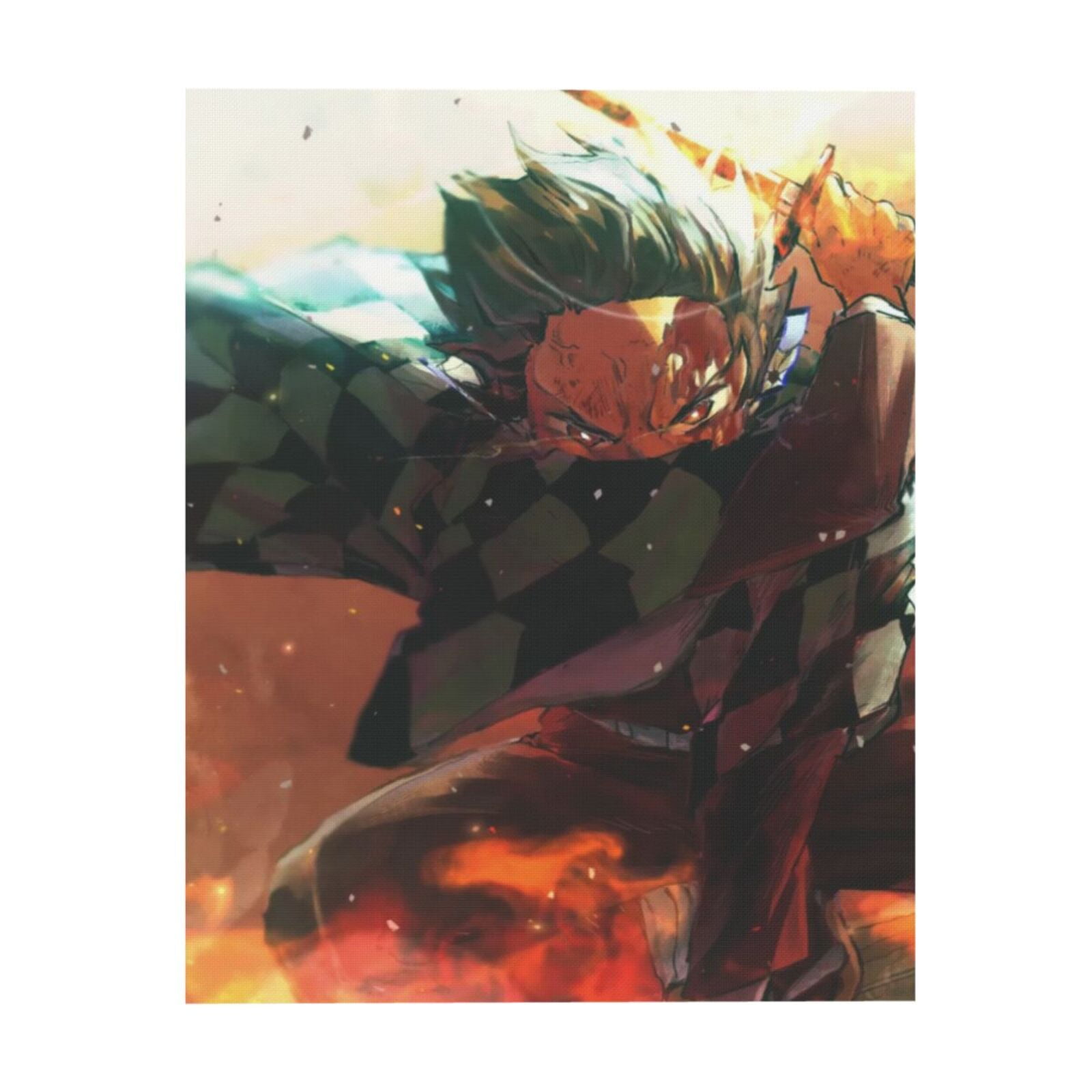 Anime Posters, Demon Slayer Kimetsu No Yaiba Wall Art Canvas Posters ...