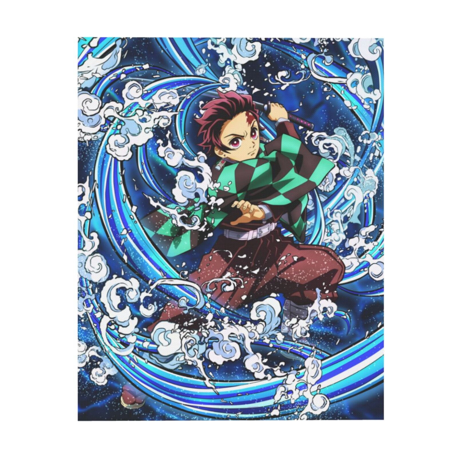 Anime Posters, Demon Slayer Kimetsu No Yaiba Wall Art Canvas Posters ...