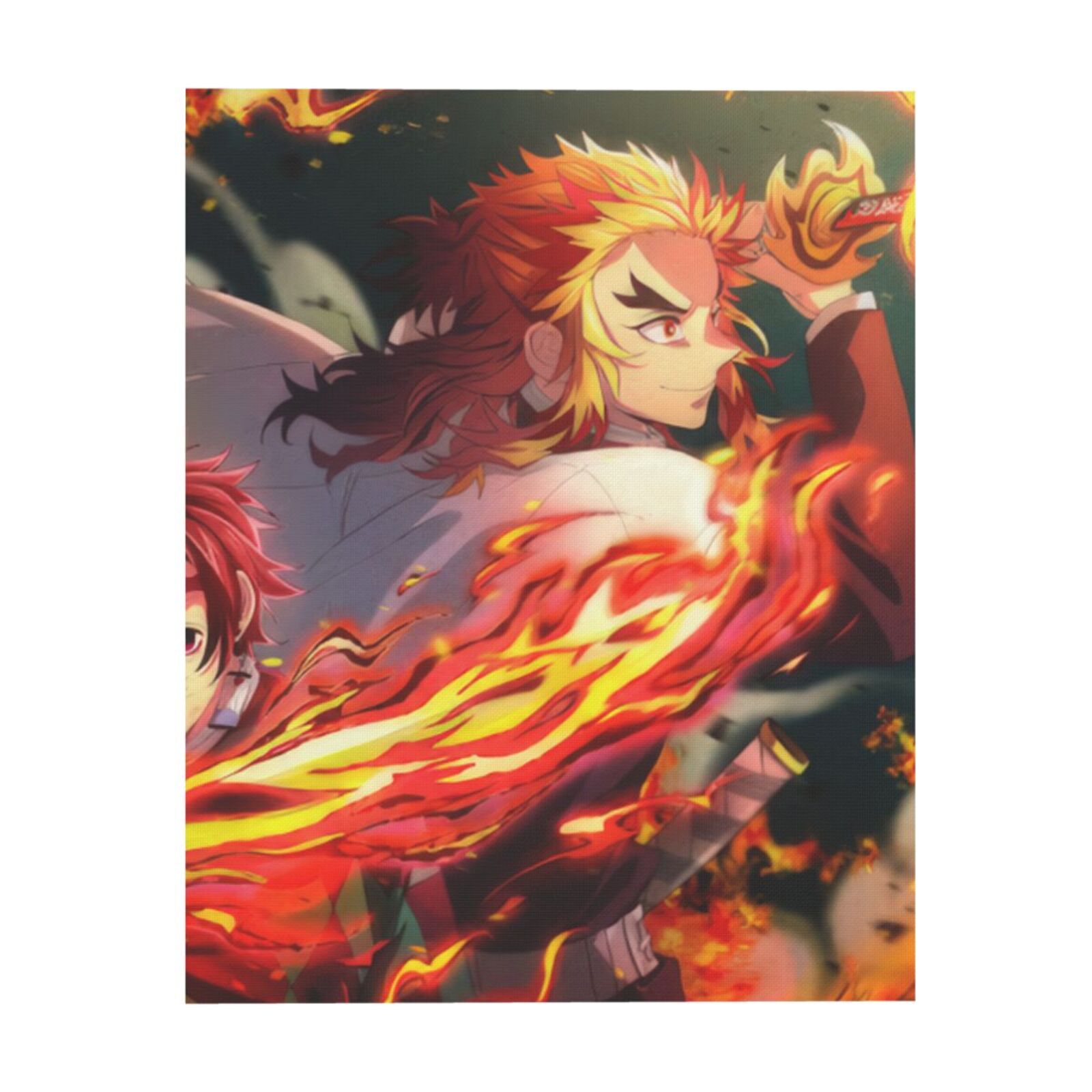 Anime Posters, Demon Slayer Kimetsu No Yaiba Wall Art Canvas Posters ...